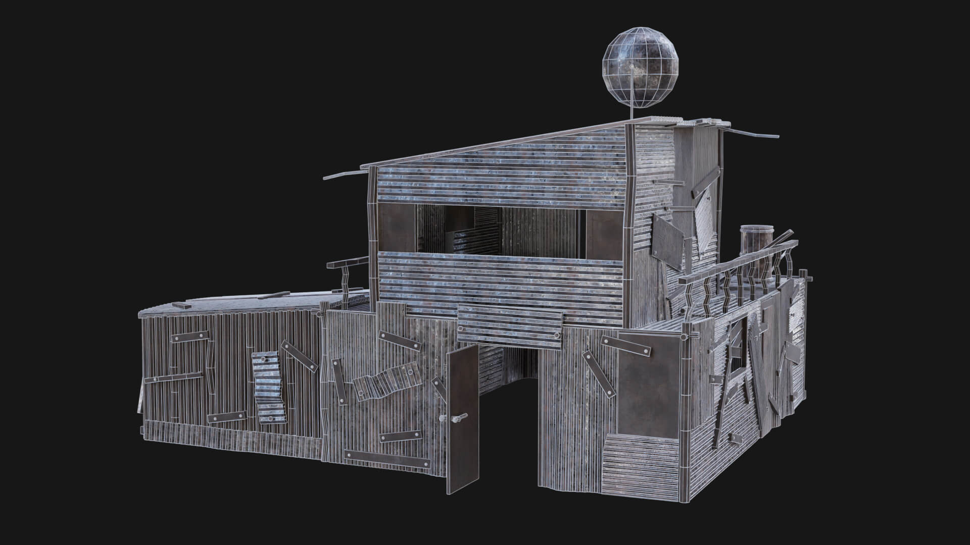 Post Apo Improvised House Shelter Collection - 3D Model by Enterables