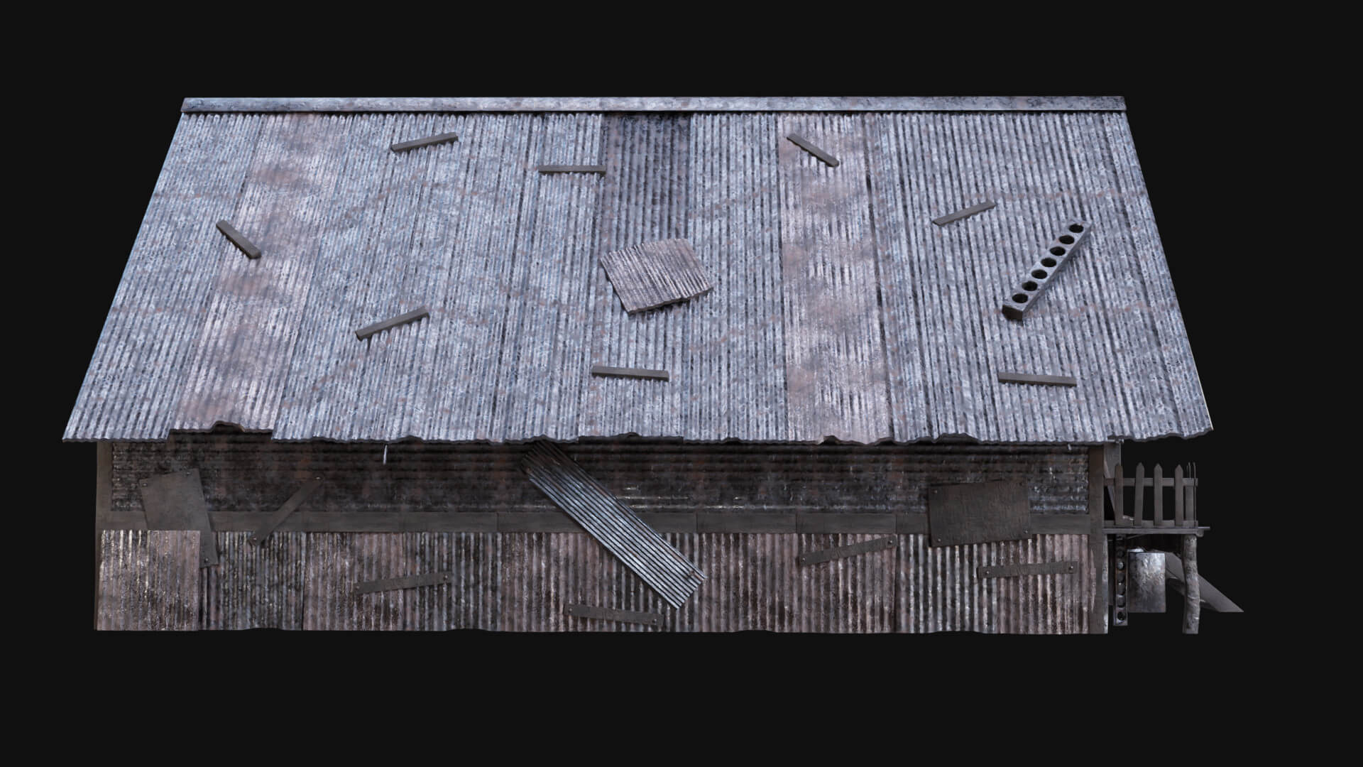 Post Apo Improvised House Shelter Collection - 3D Model by Enterables