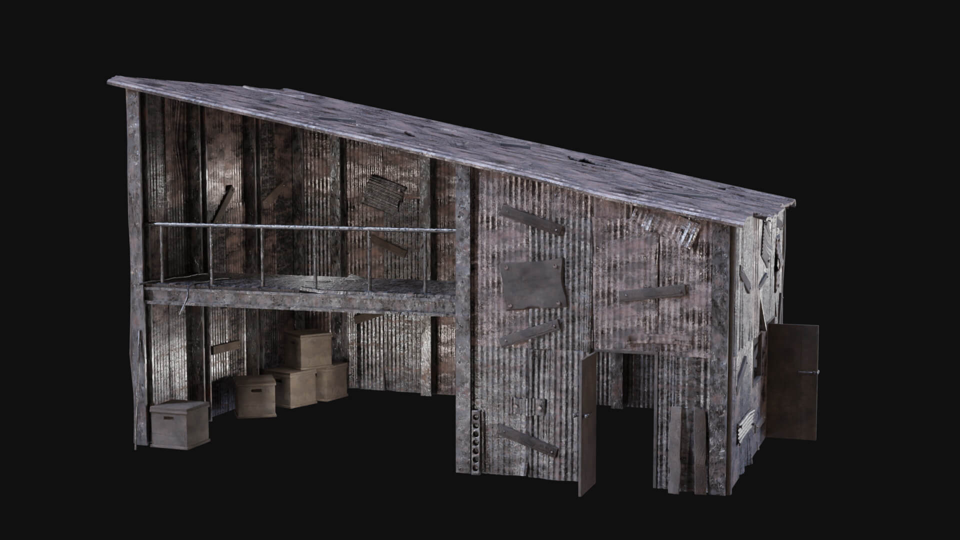 Post Apo Improvised House Shelter Collection - 3D Model by Enterables