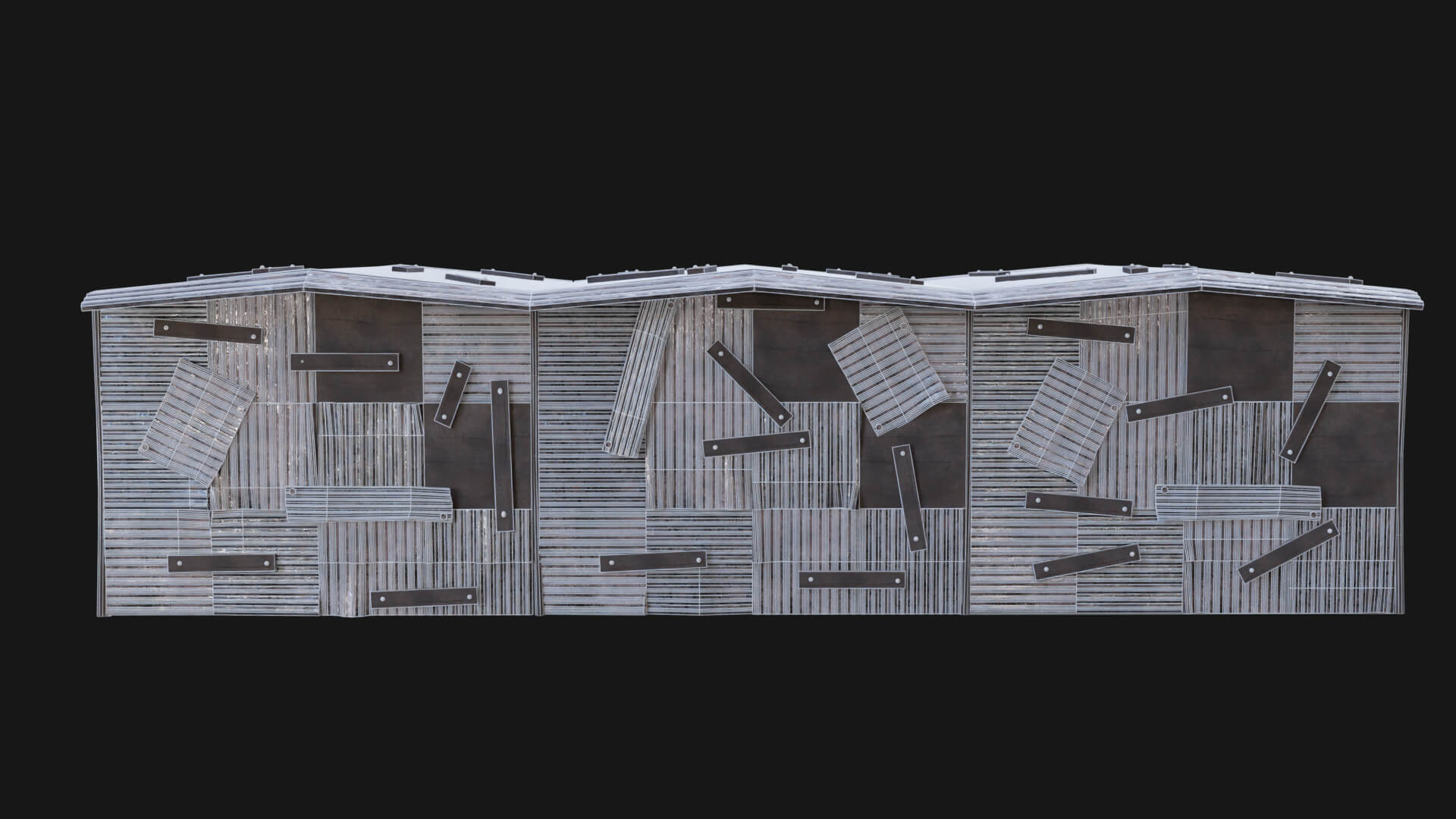 Post Apo Improvised House Shelter Collection - 3D Model by Enterables