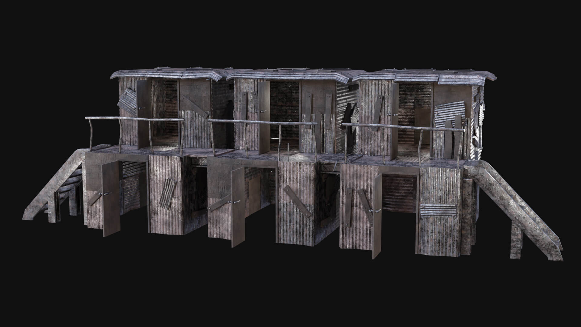 Post Apo Improvised House Shelter Collection - 3D Model by Enterables