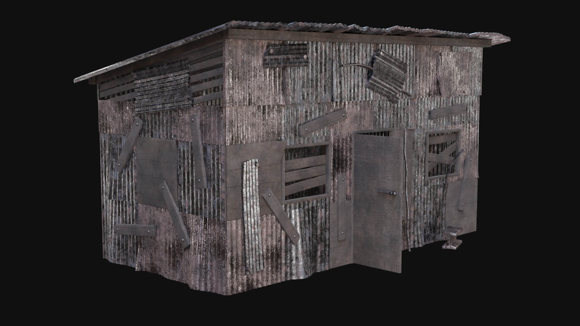Post Apo Improvised House Shelter Collection - 3D Model by Enterables