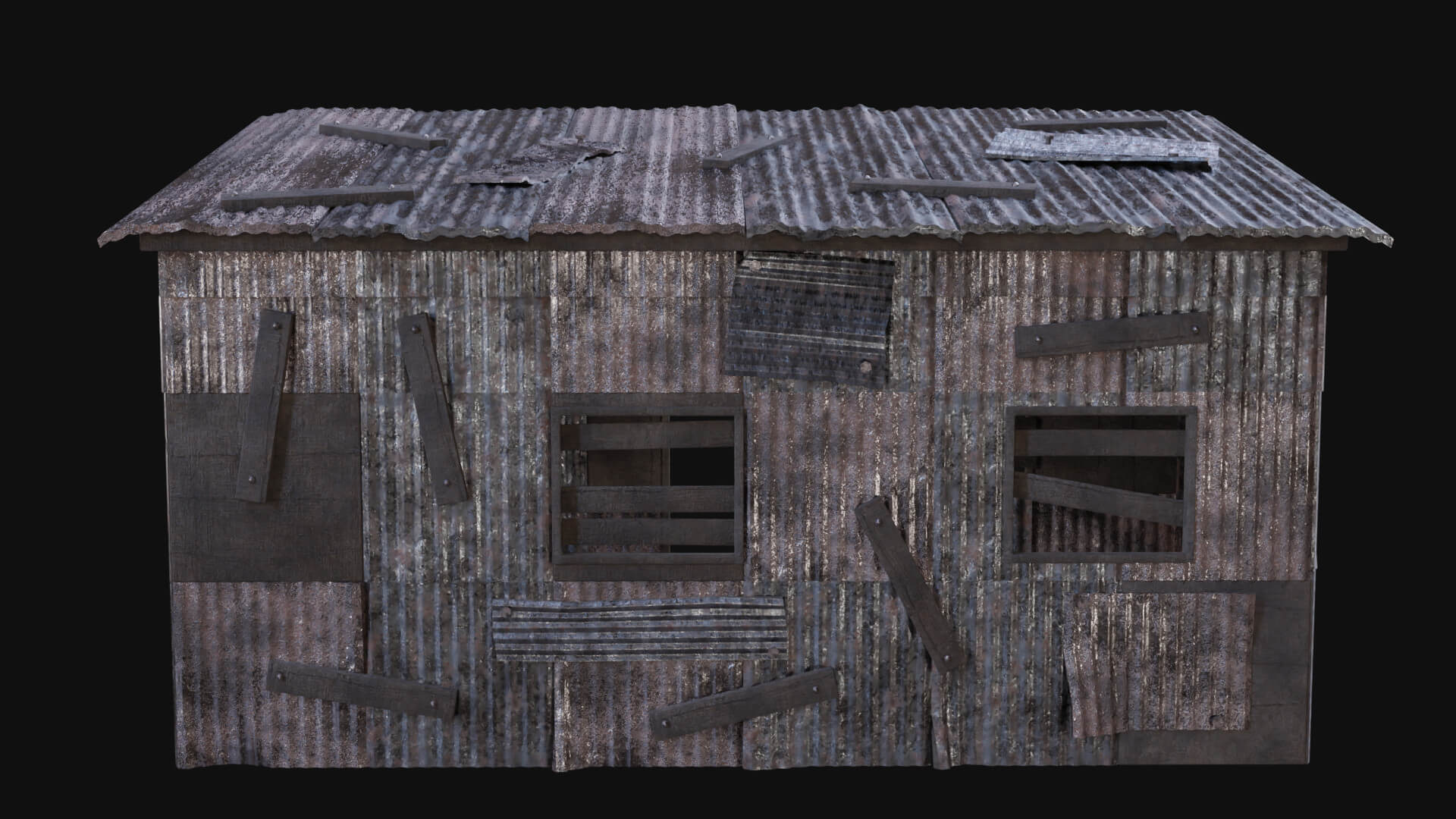 Post Apo Improvised House Shelter Collection - 3D Model by Enterables