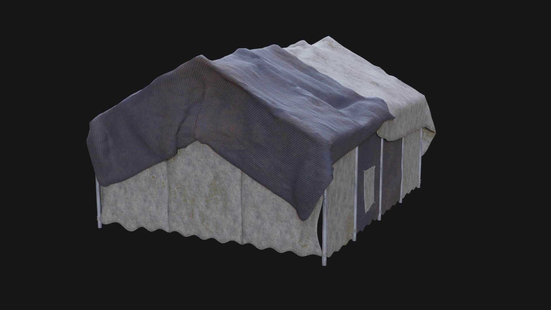 Post Apo Improvised Tent Shelter Collection - 3D Model by Enterables