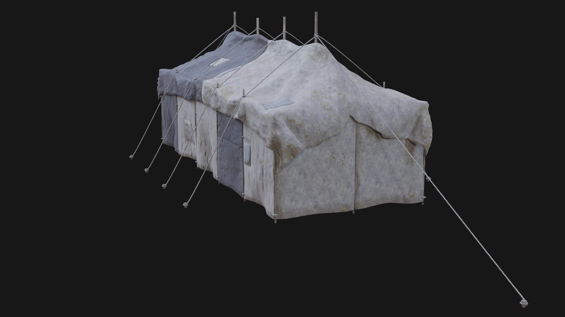 Post Apo Improvised Tent Shelter Collection - 3D Model by Enterables
