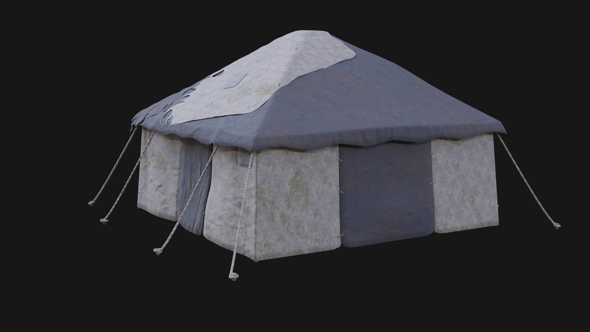 Post Apo Improvised Tent Shelter Collection - 3D Model by Enterables
