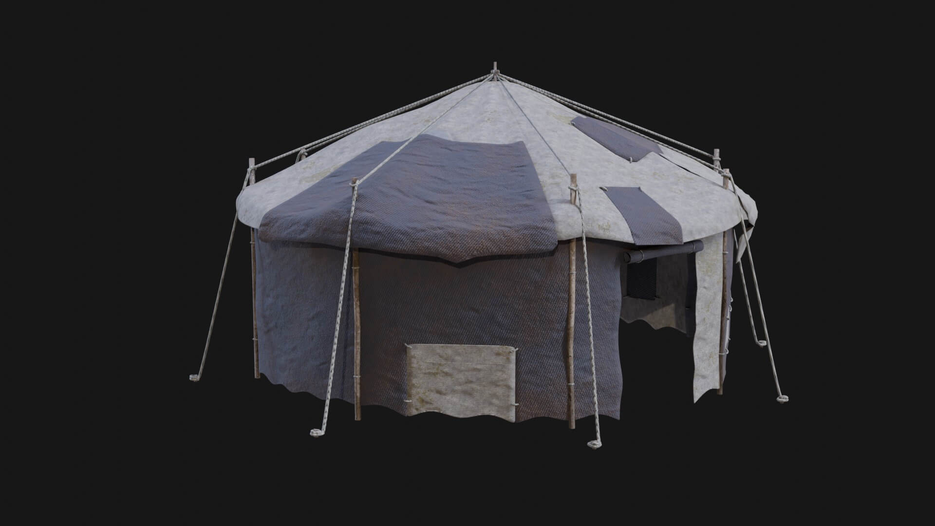 Post Apo Improvised Tent Shelter Collection - 3D Model by Enterables