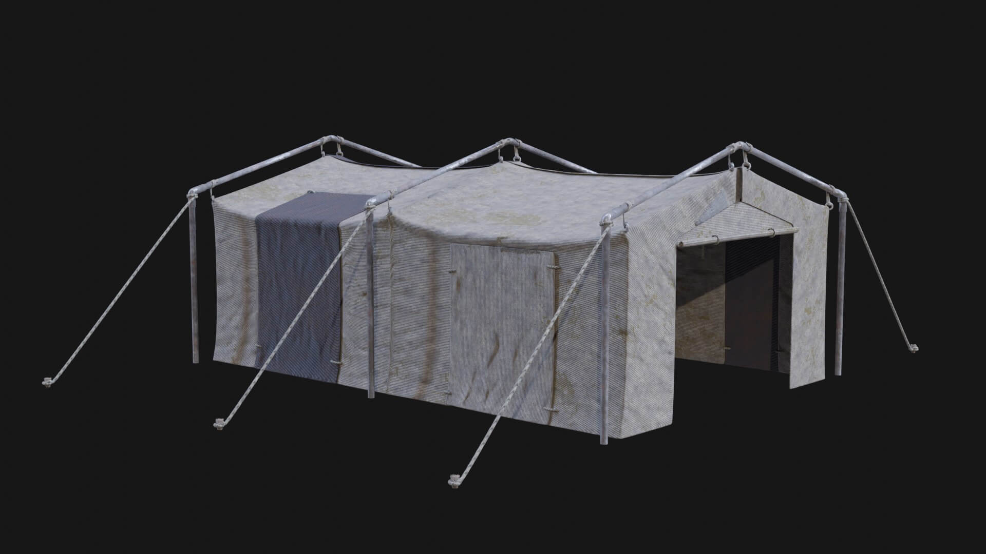Post Apo Improvised Tent Shelter Collection - 3D Model by Enterables