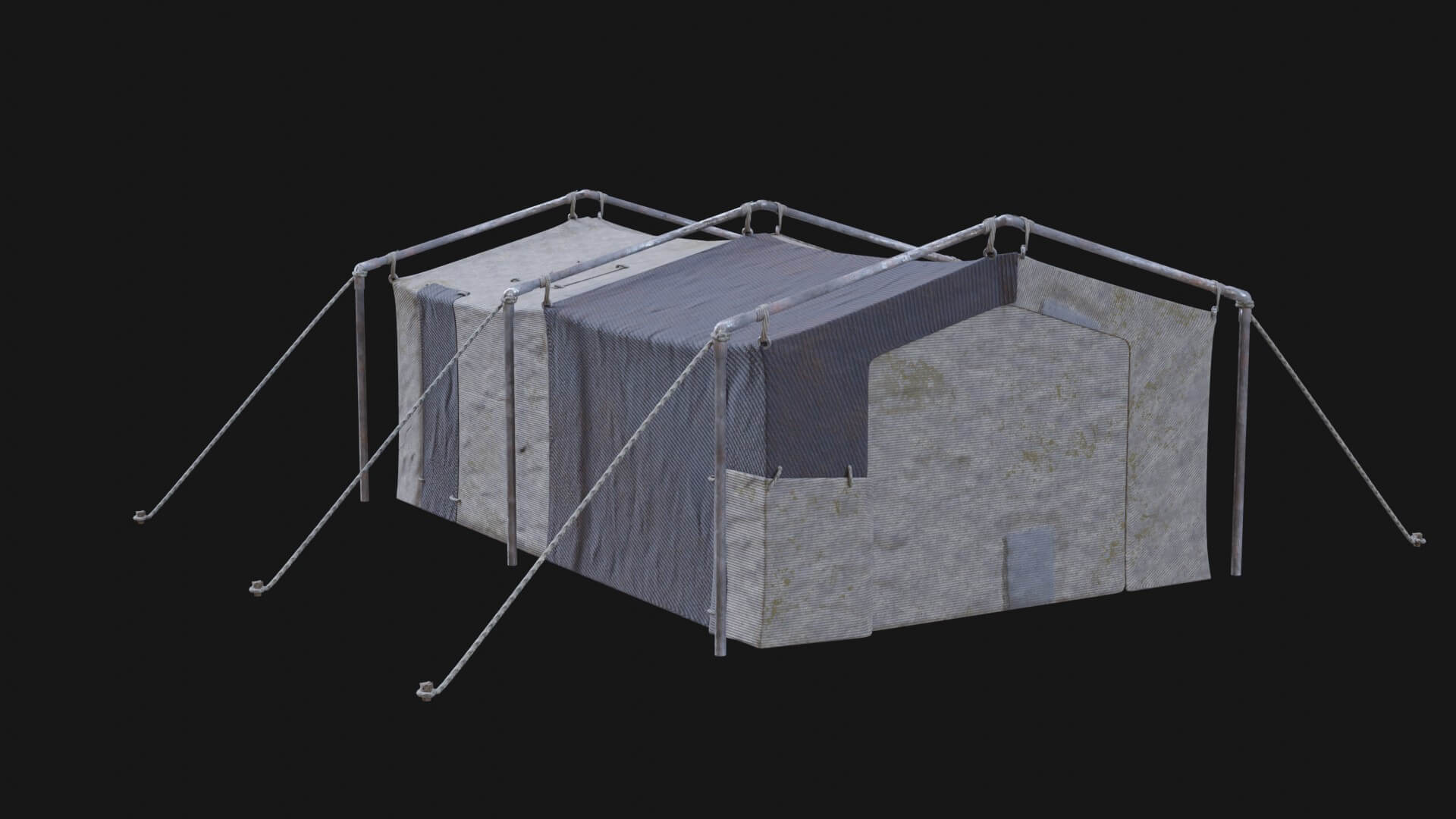 Post Apo Improvised Tent Shelter Collection - 3D Model by Enterables
