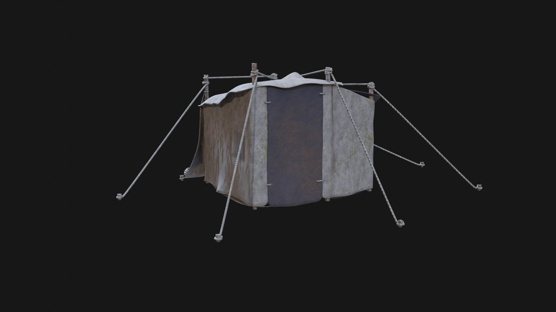 Post Apo Improvised Tent Shelter Collection - 3D Model by Enterables