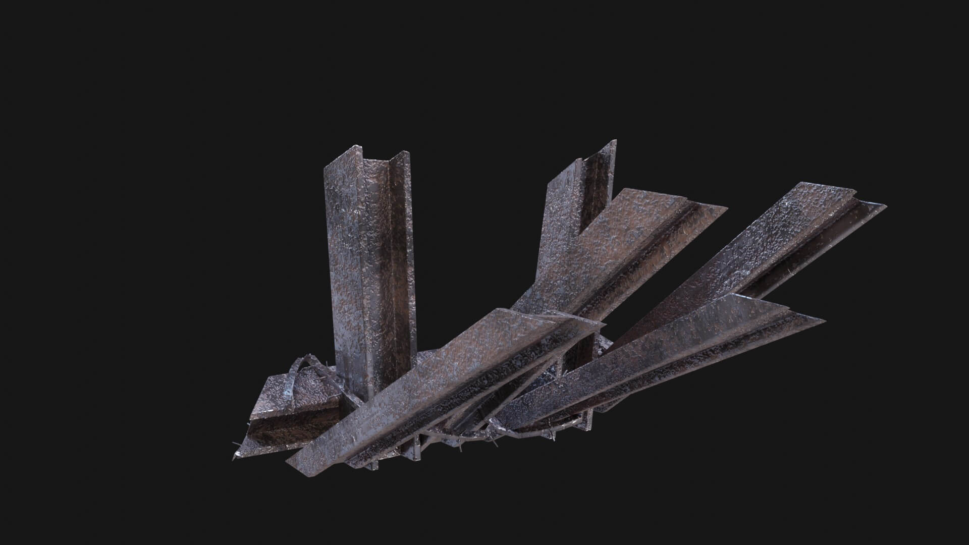 Post Apo Palisade Fence Improvised Barrier Collection - 3D Model by ...