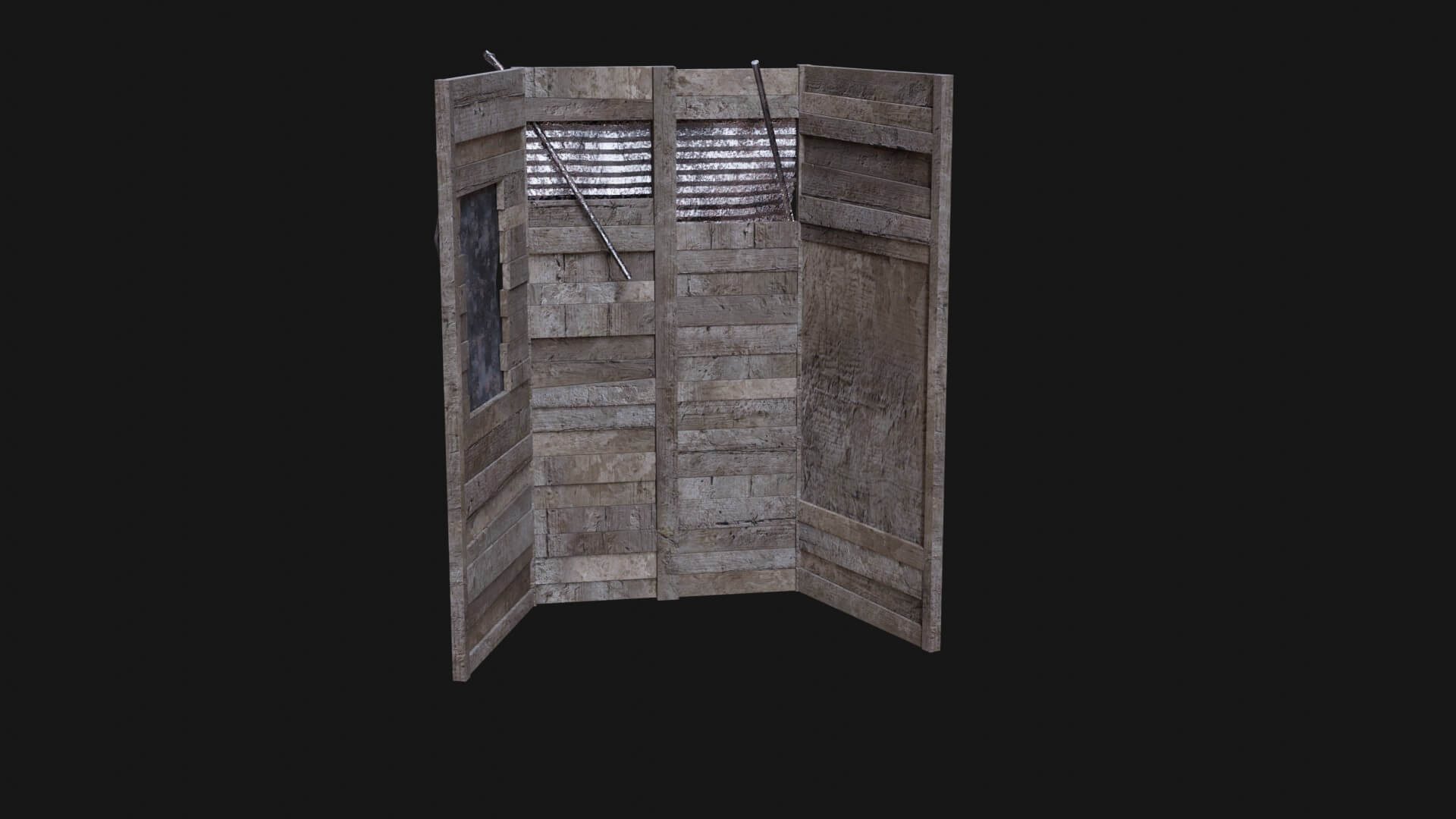 Post Apo Palisade Fence Improvised Barrier Collection - 3D Model by ...