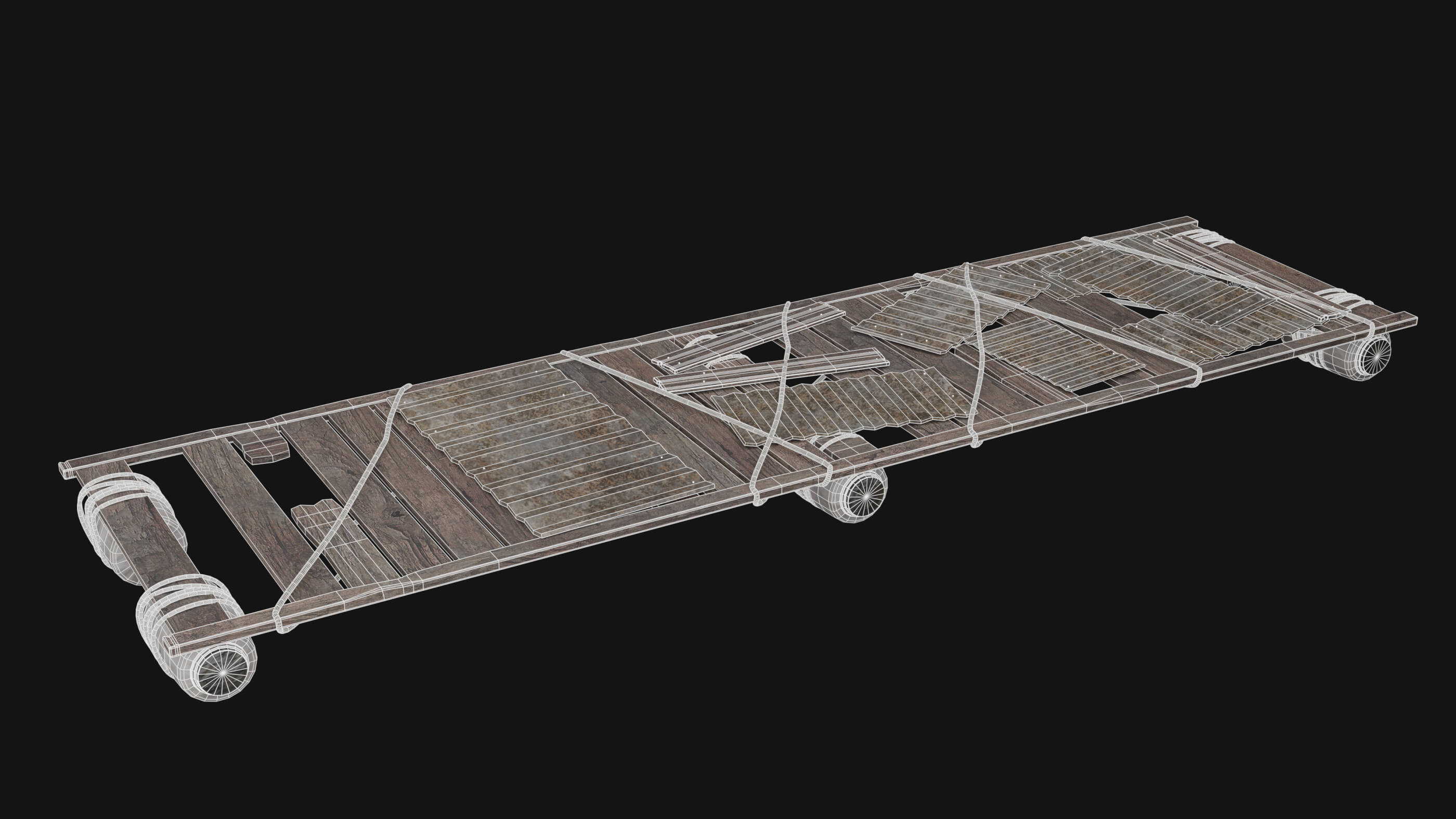 Post Apo Platform Watchtower Scaffolding Collection - 3D Model by ...