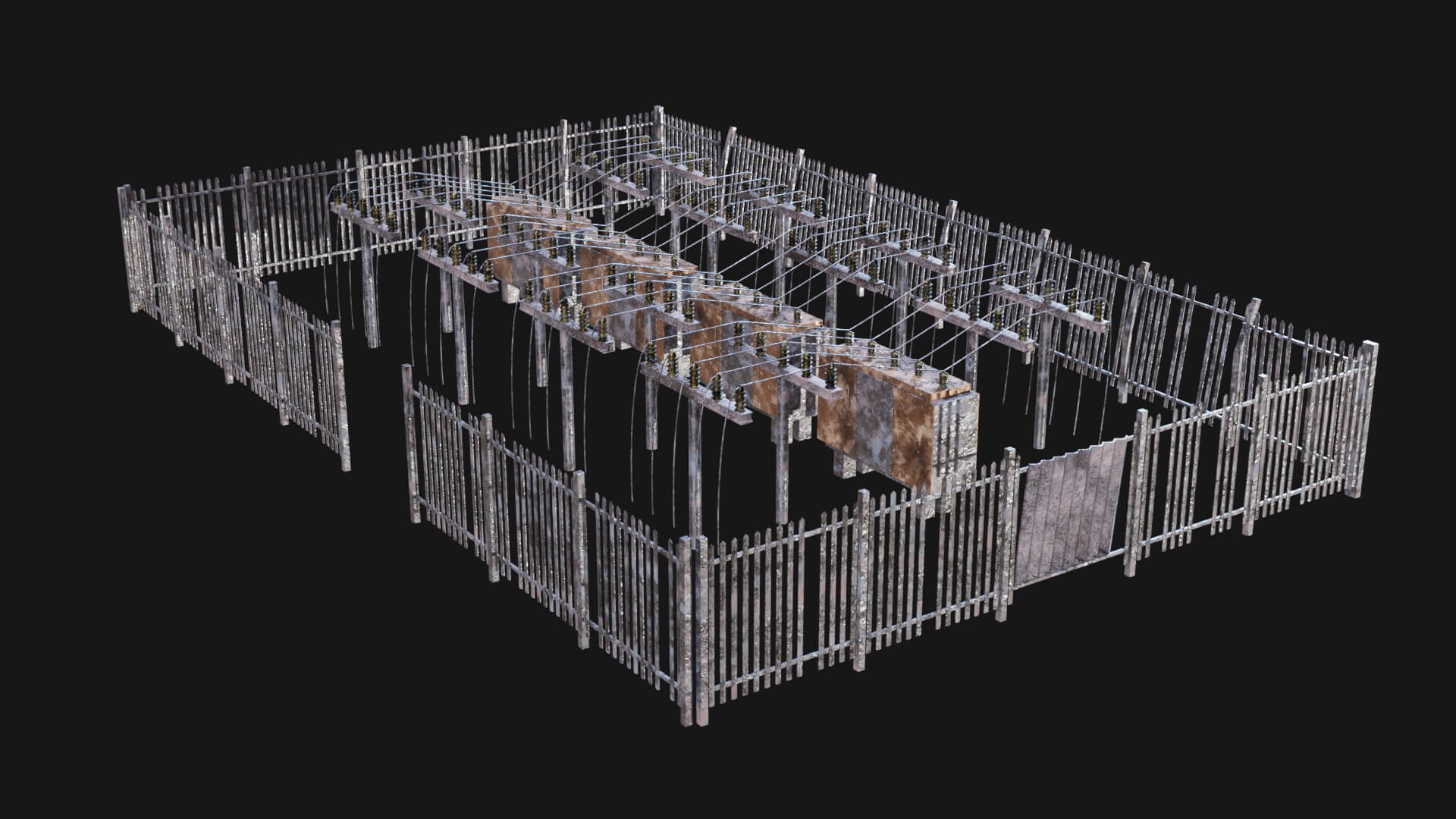 Post Apo Power Station Energy Generator Collection - 3D Model by Enterables