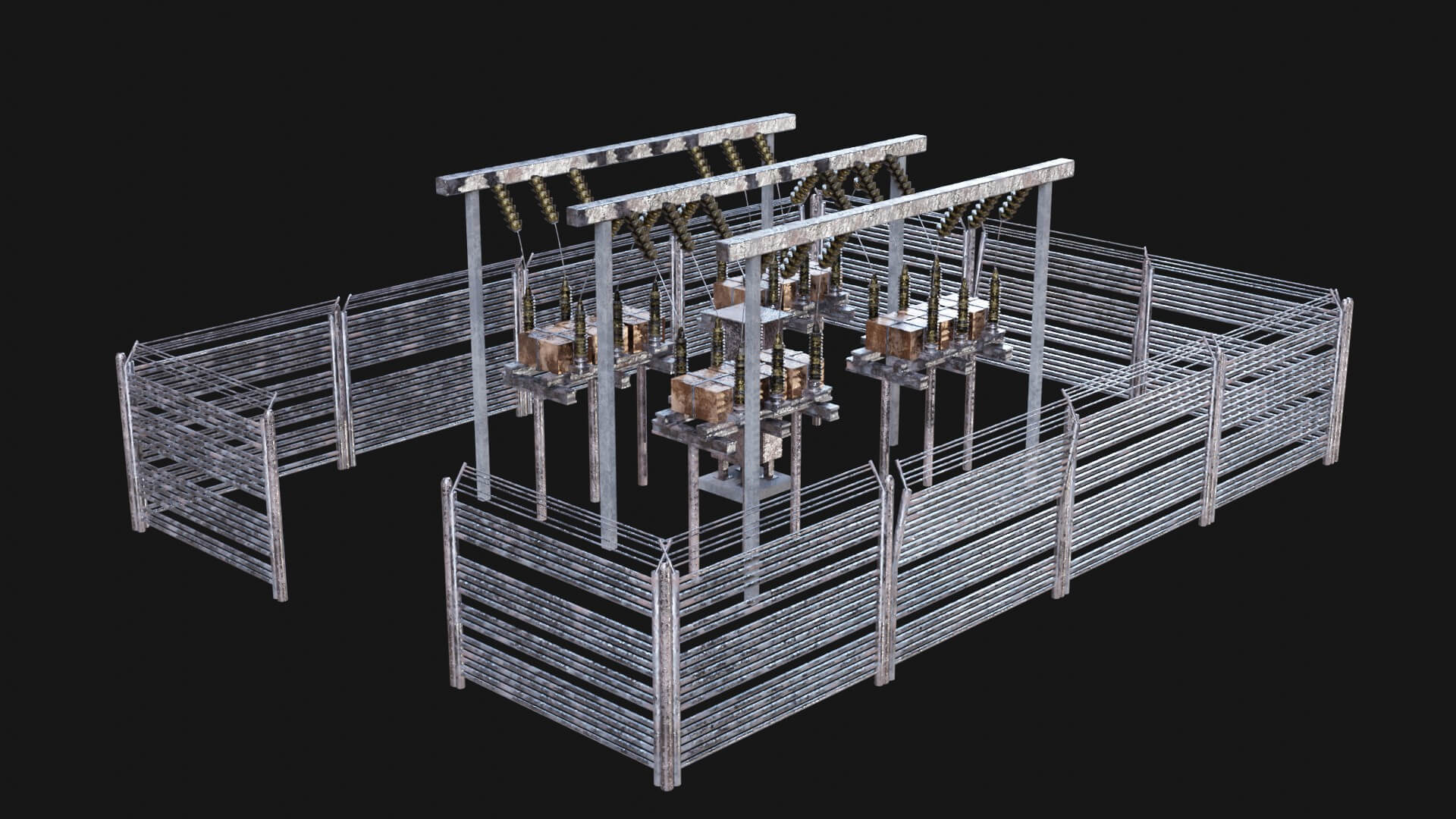 Post Apo Power Station Energy Generator Collection - 3D Model by Enterables