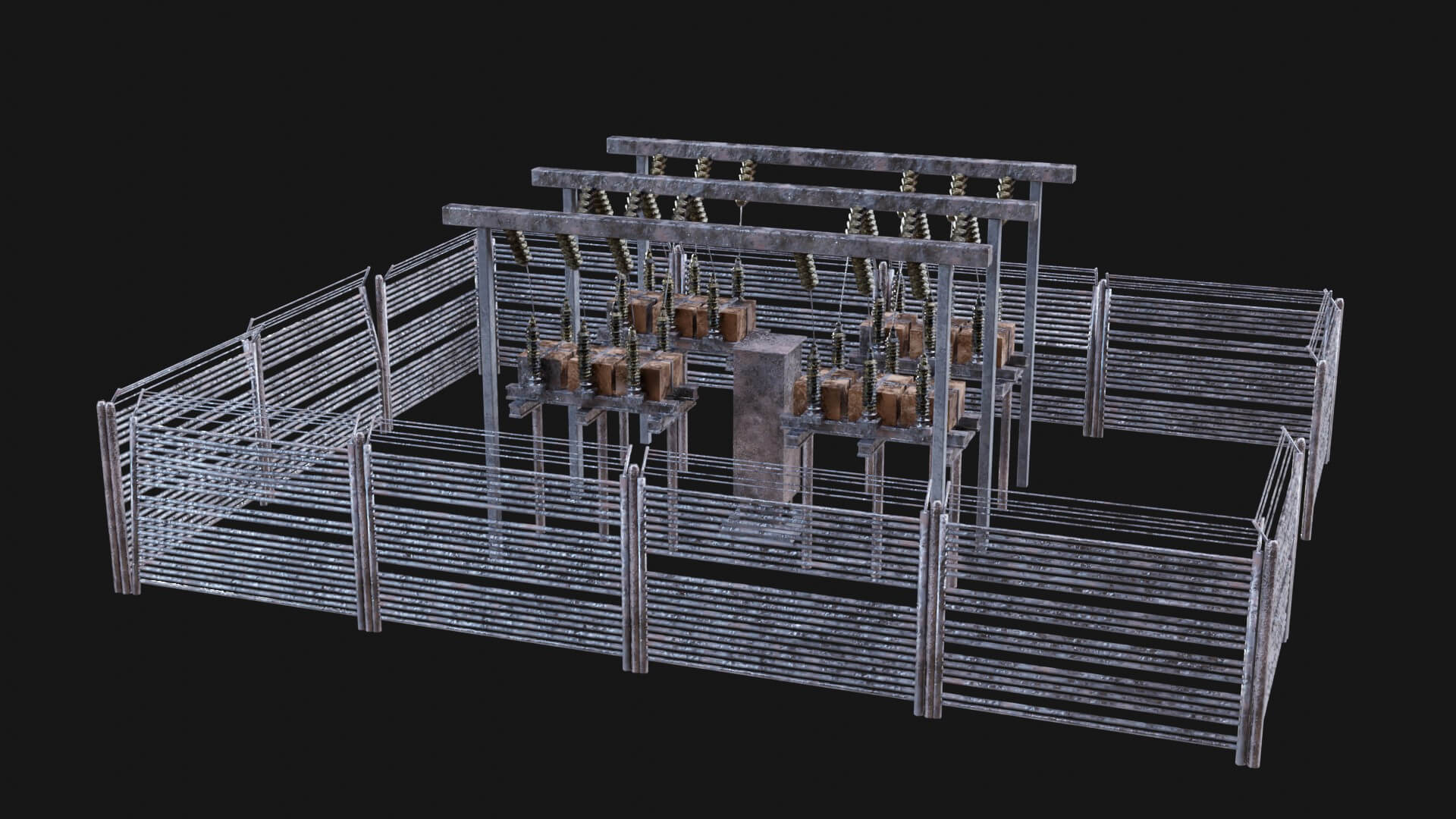 Post Apo Power Station Energy Generator Collection - 3D Model by Enterables