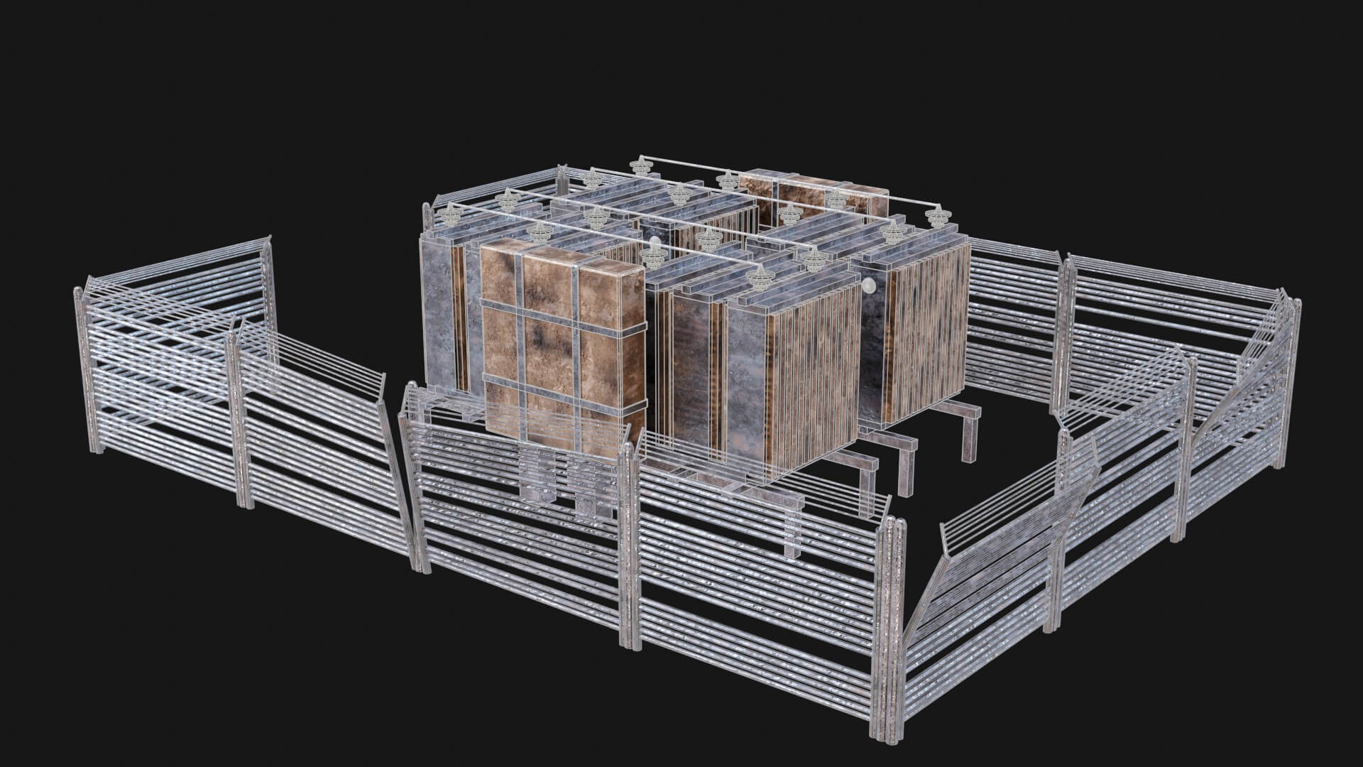 Post Apo Power Station Energy Generator Collection - 3D Model by Enterables