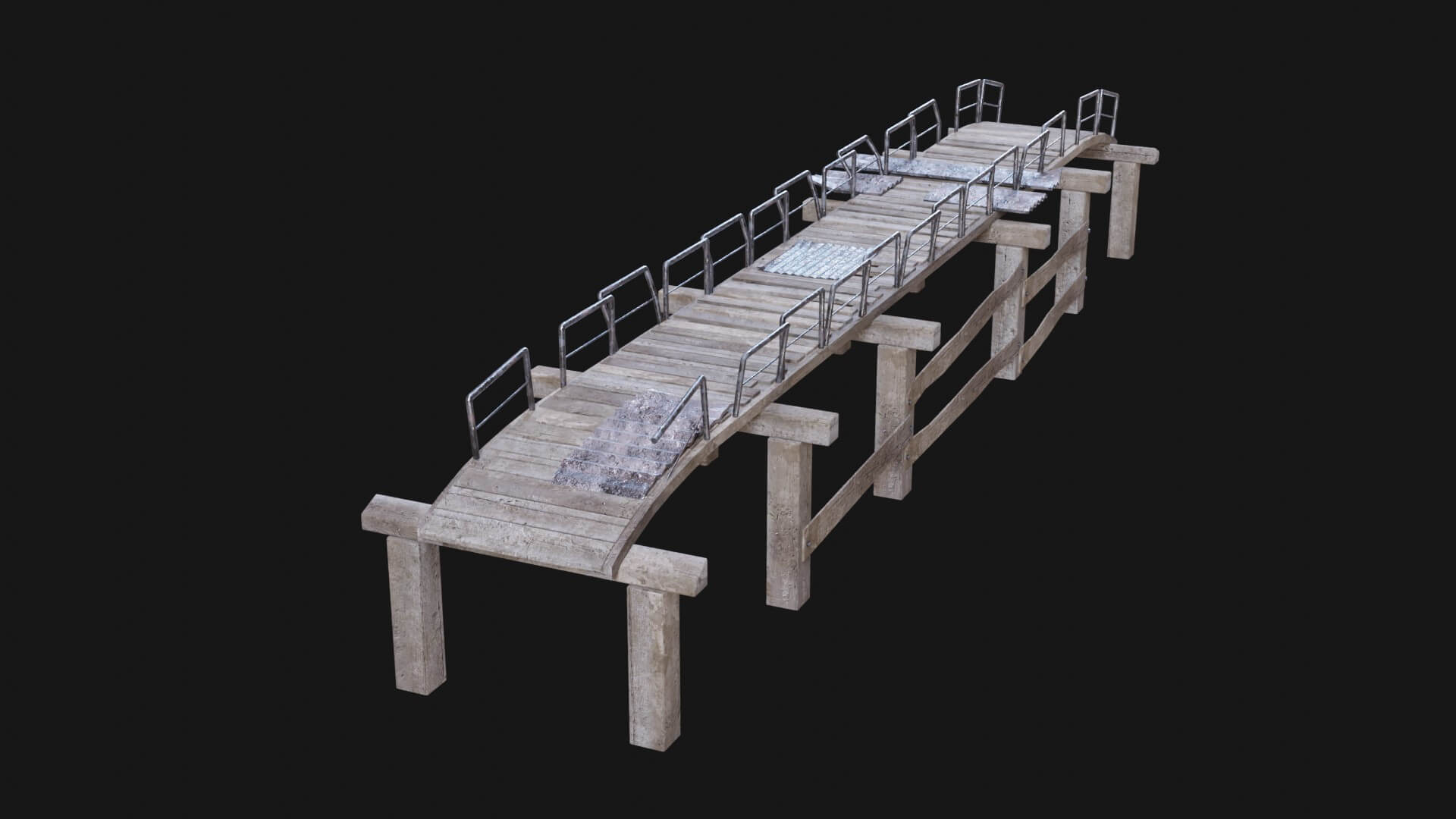 Post Apo Road Bridge Collection - 3D Model by Enterables