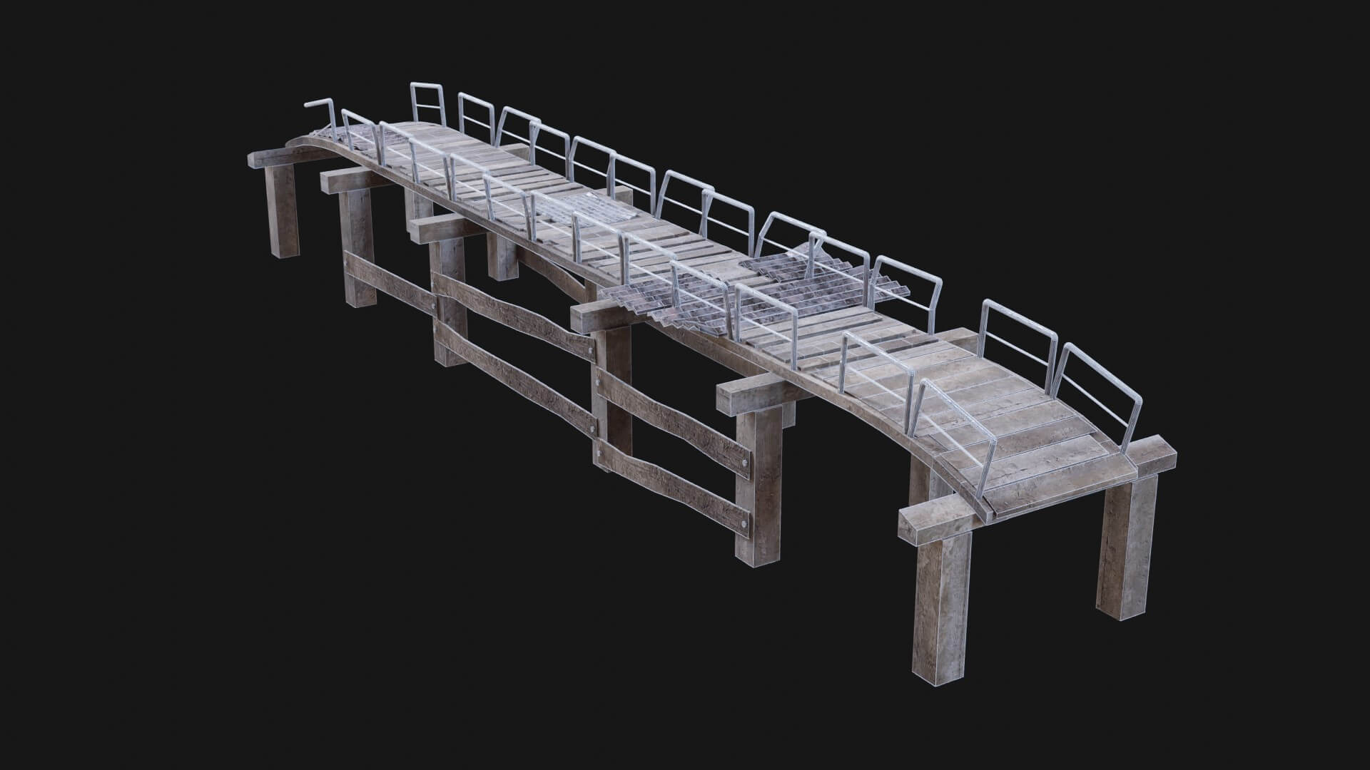 Post Apo Road Bridge Collection - 3D Model by Enterables