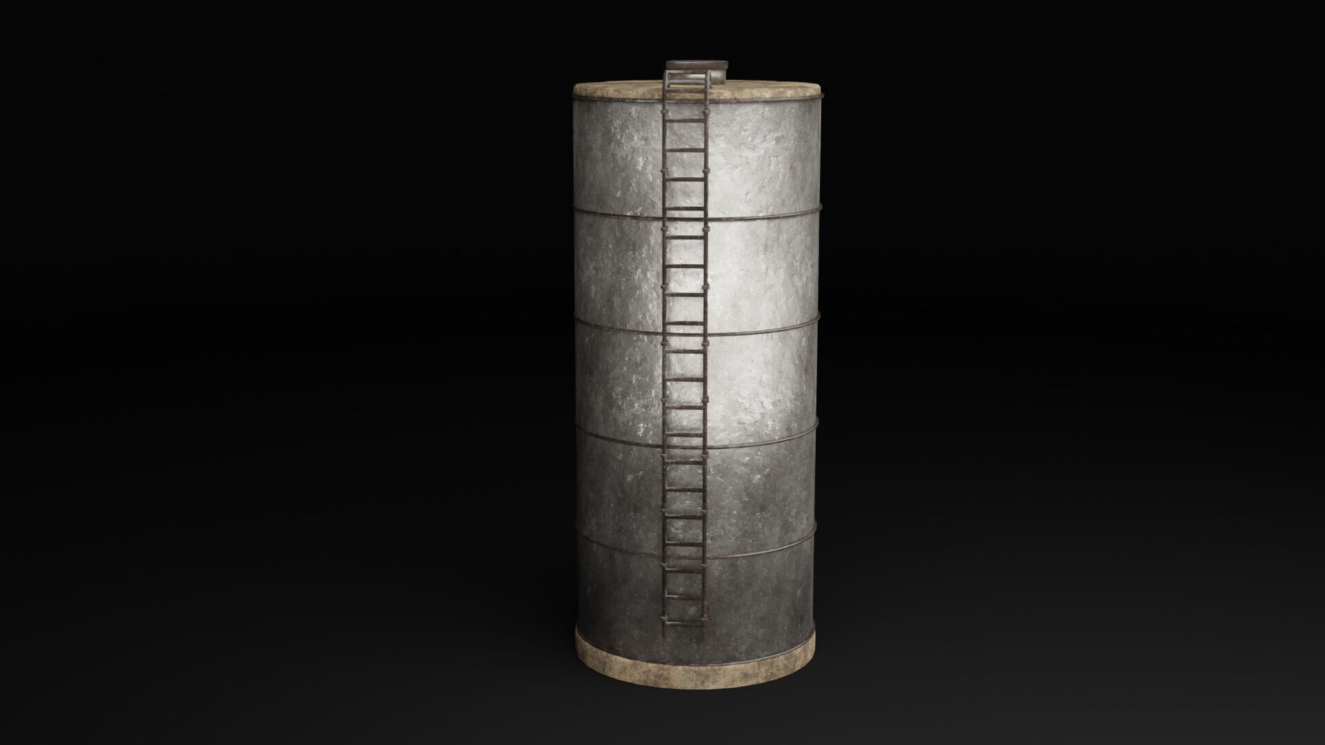 Post Apo Silo Container Tank Collection - 3D Model by Enterables