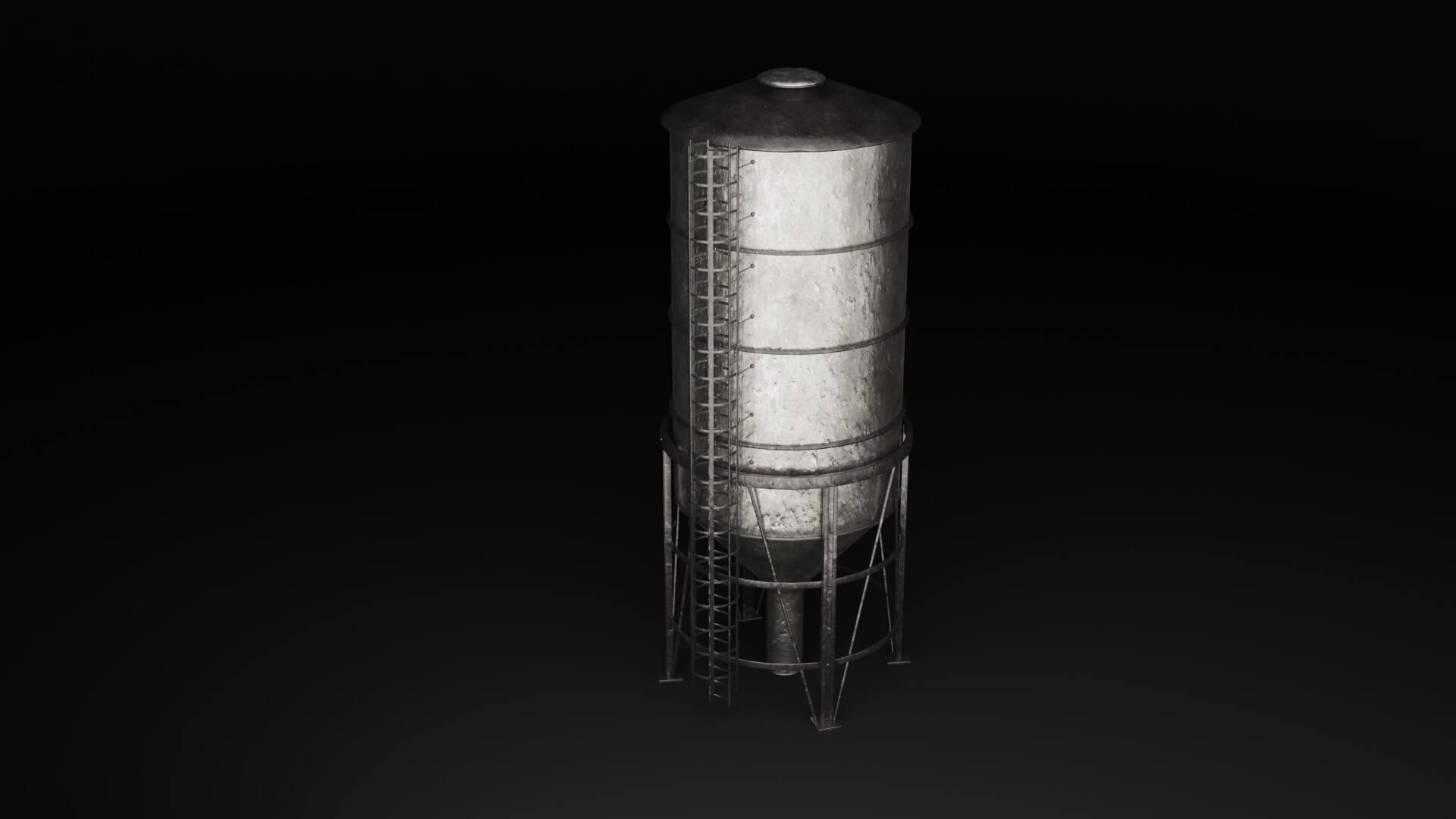 Post Apo Silo Container Tank Collection - 3D Model by Enterables