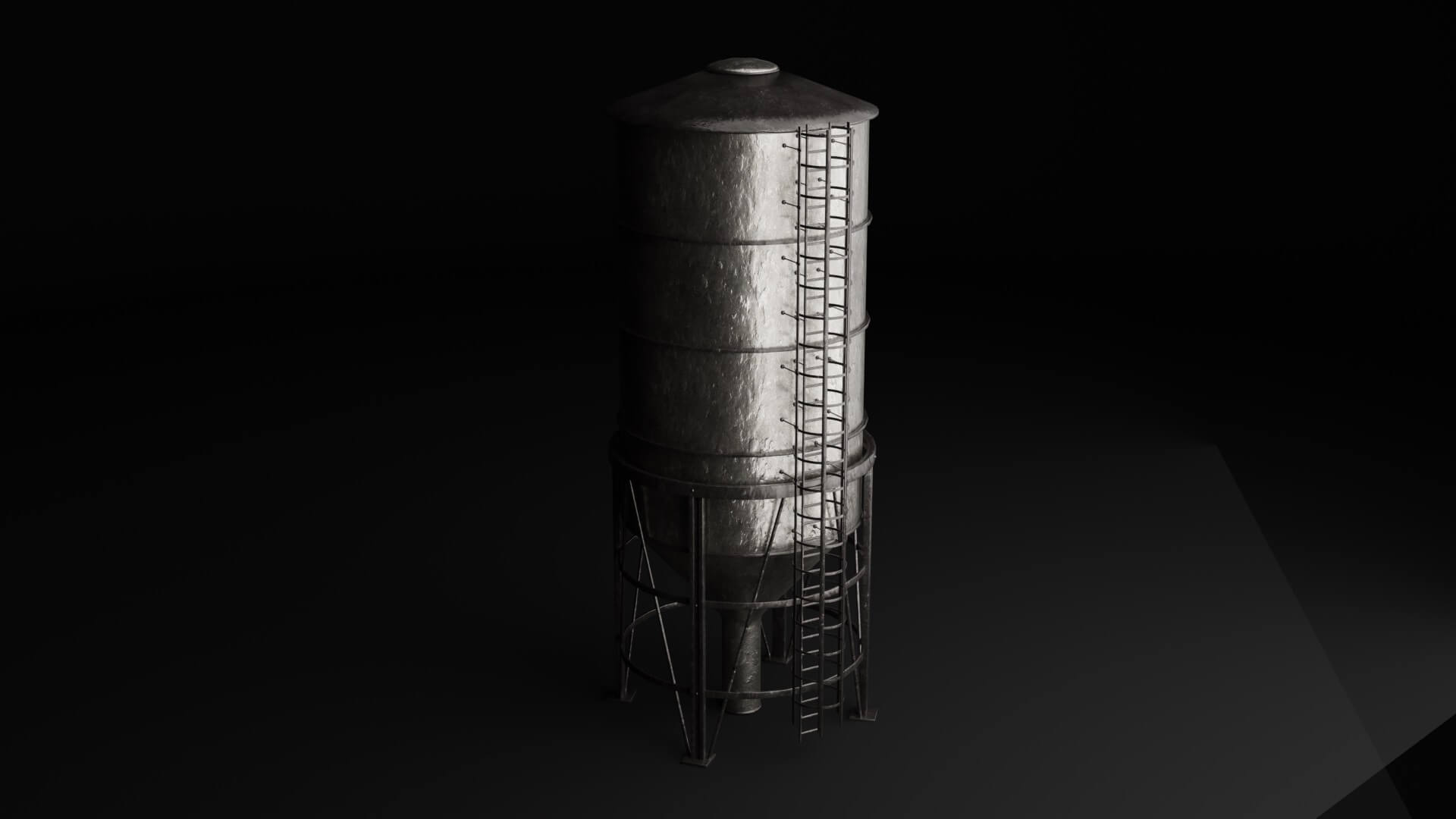 Post Apo Silo Container Tank Collection - 3D Model by Enterables