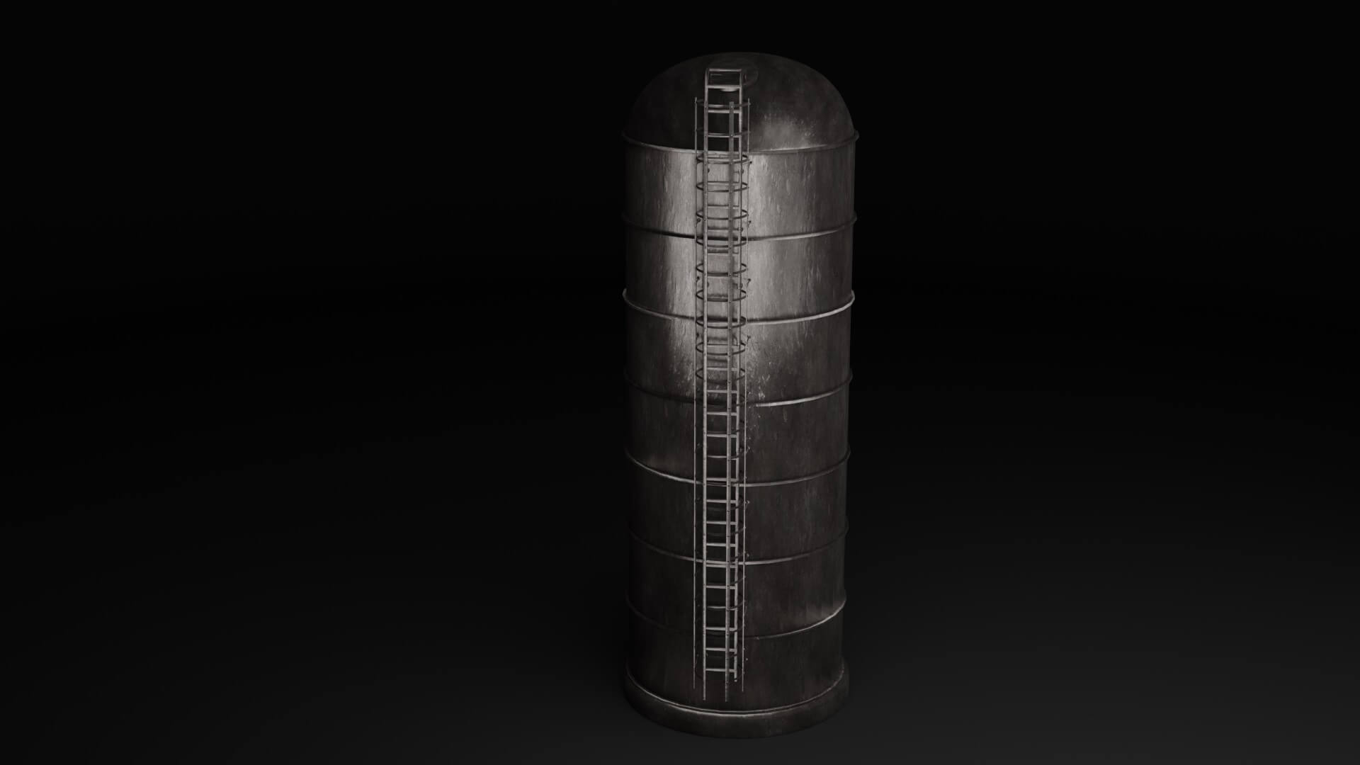 Post Apo Silo Container Tank Collection - 3D Model by Enterables