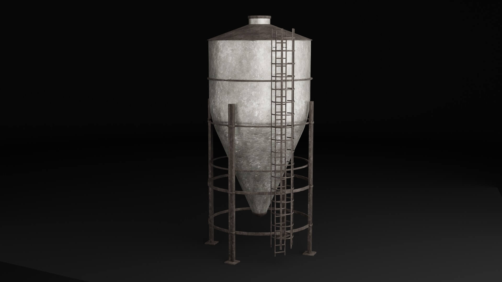 Post Apo Silo Container Tank Collection - 3D Model by Enterables