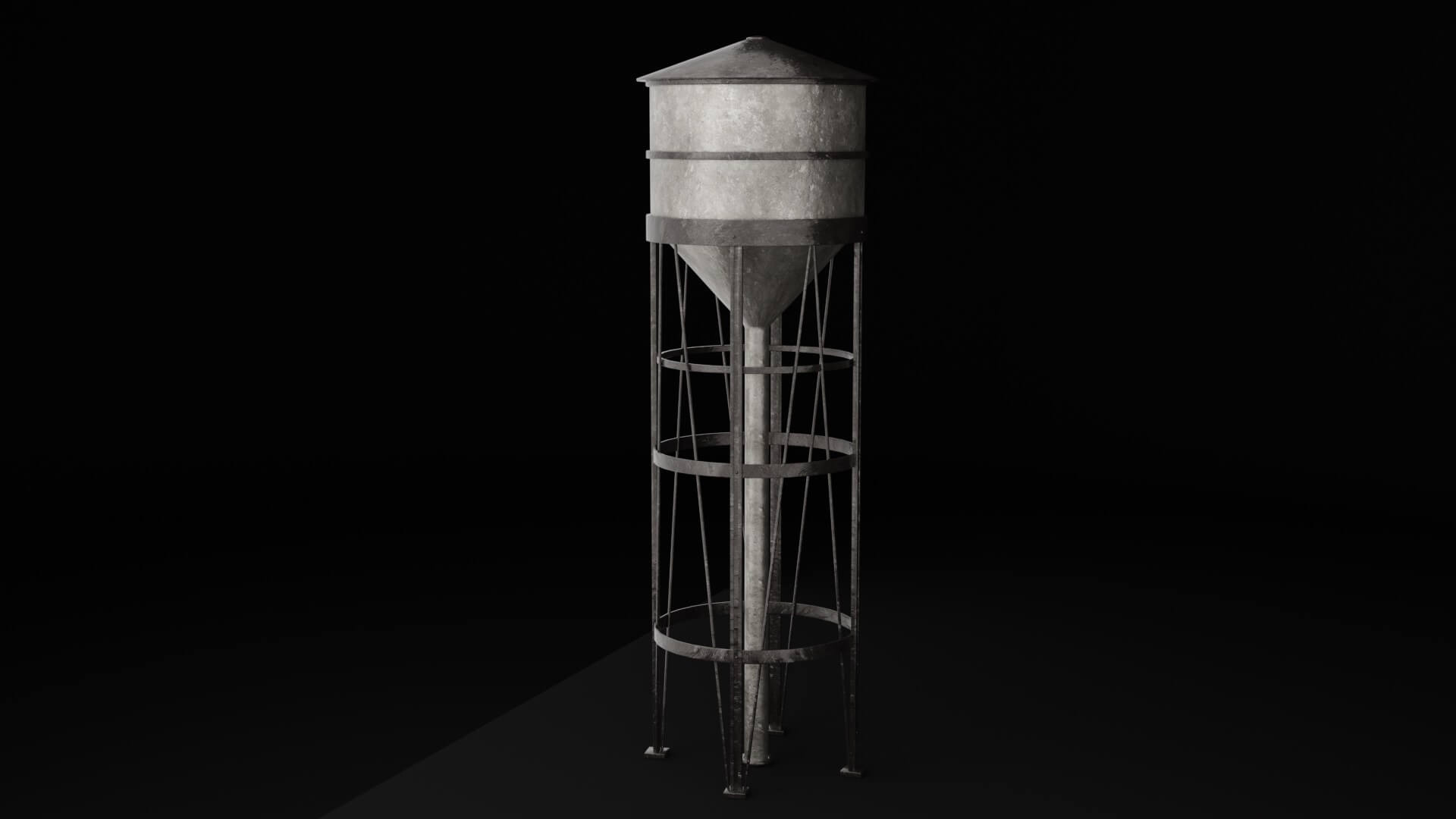 Post Apo Silo Container Tank Collection - 3D Model by Enterables