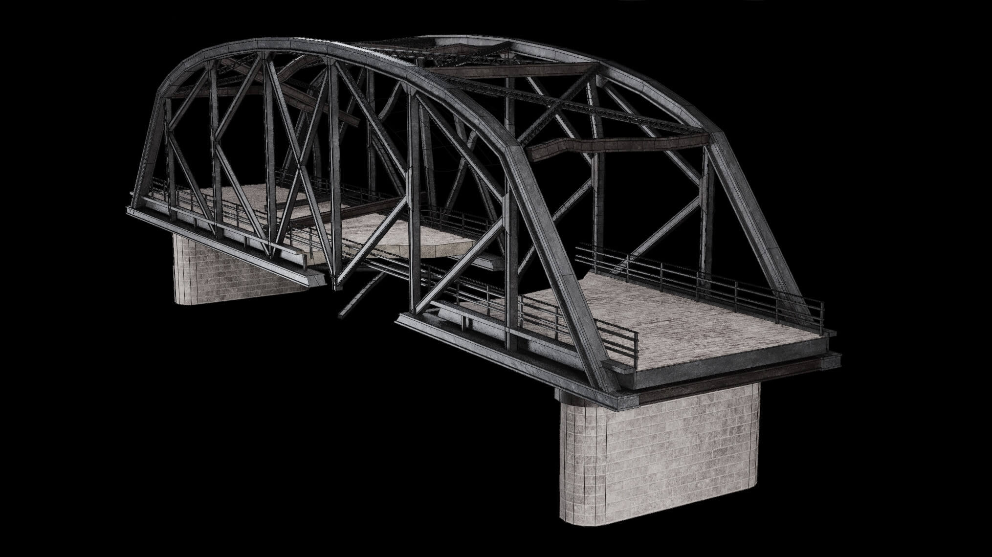 Post Apo Steel Bridge Collection - 3D Model by Enterables