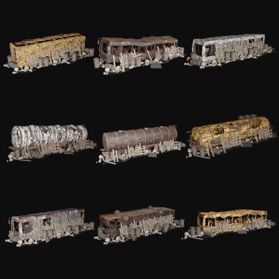 Fort Medieval Palisade Barrier Collection - 3D Model by Enterables