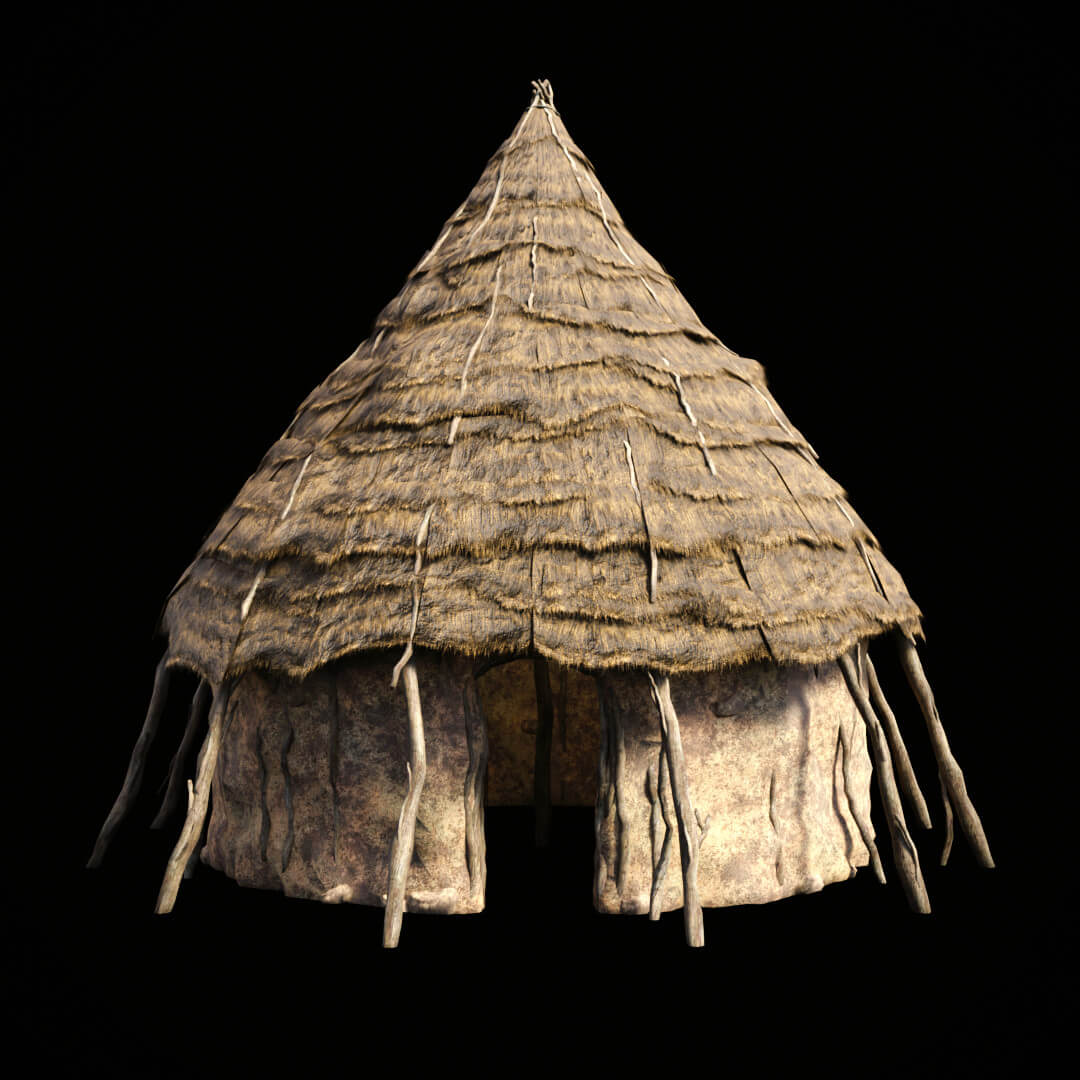 Primitive African Primal Huts Shelter House Collection - 3D Model by ...