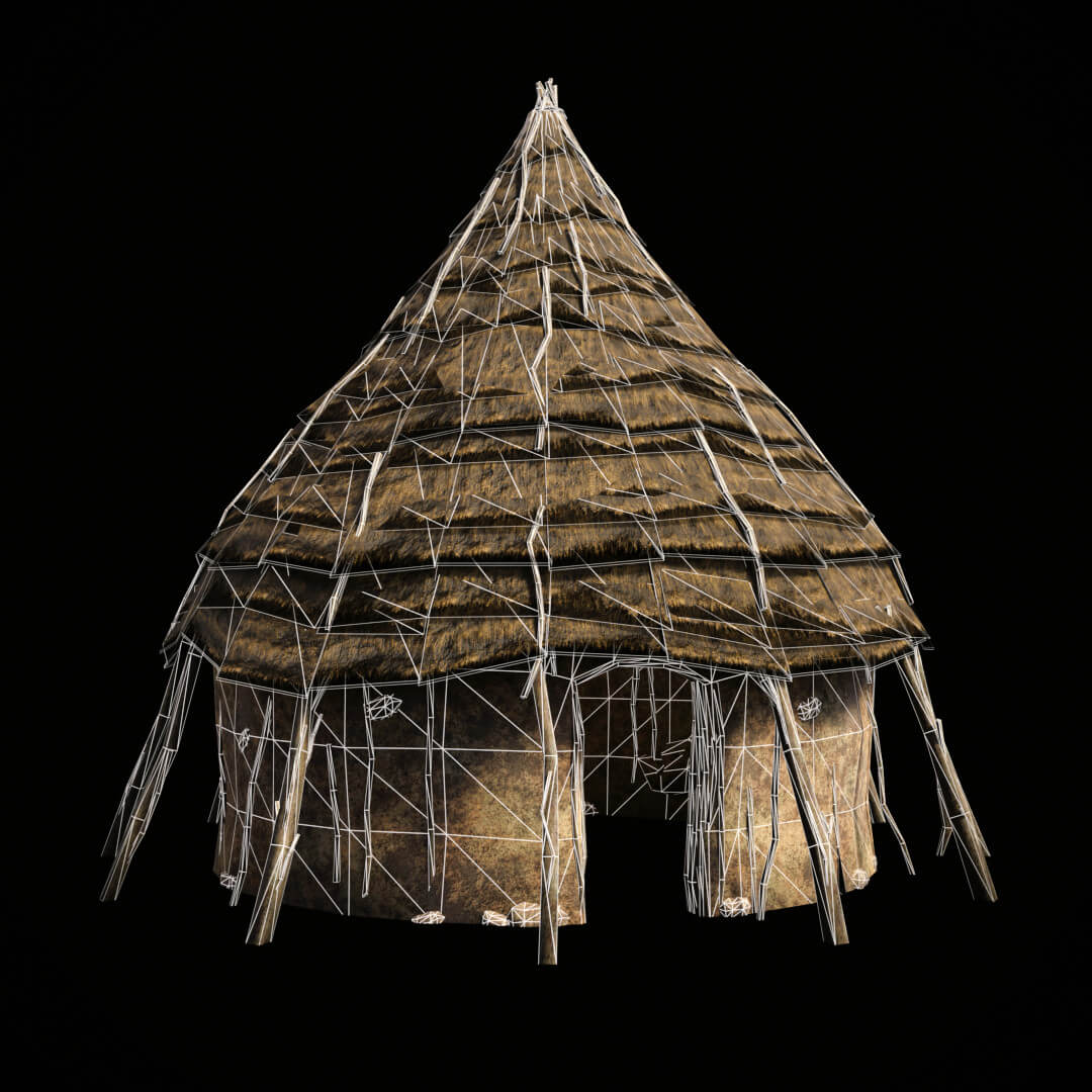 Primitive African Primal Huts Shelter House Collection - 3D Model by ...