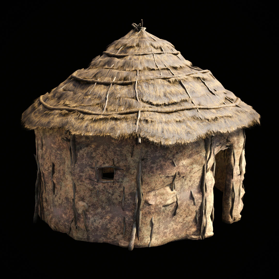Primitive African Primal Huts Shelter House Collection - 3D Model by ...