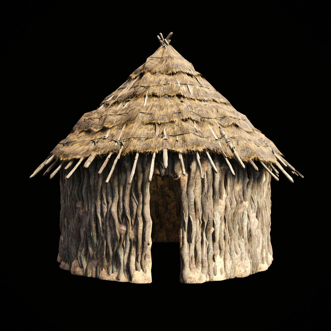 Primitive African Primal Huts Shelter House Collection - 3D Model by ...