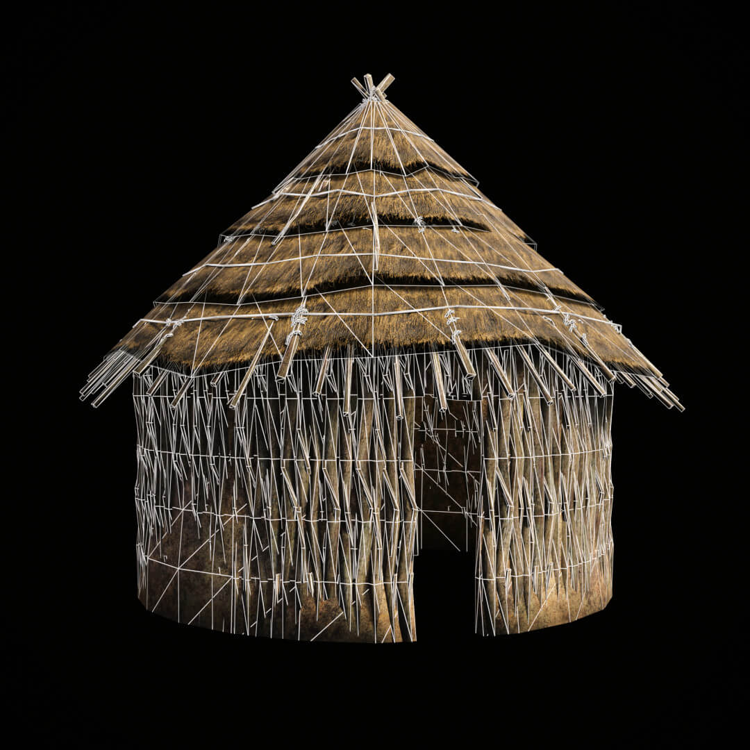 Primitive African Primal Huts Shelter House Collection - 3D Model by ...