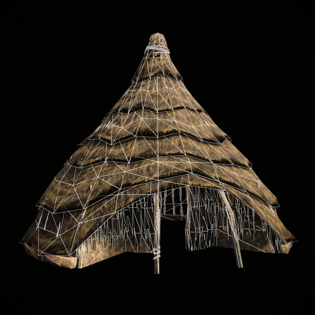 Primitive African Primal Huts Shelter House Collection - 3D Model by ...