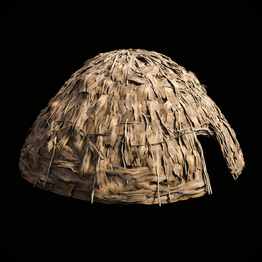 Primitive African Primal Huts Shelter House Collection - 3D Model by ...