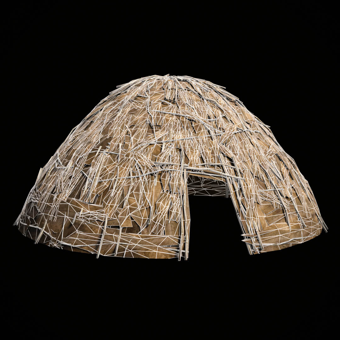 Primitive African Primal Huts Shelter House Collection - 3D Model by ...