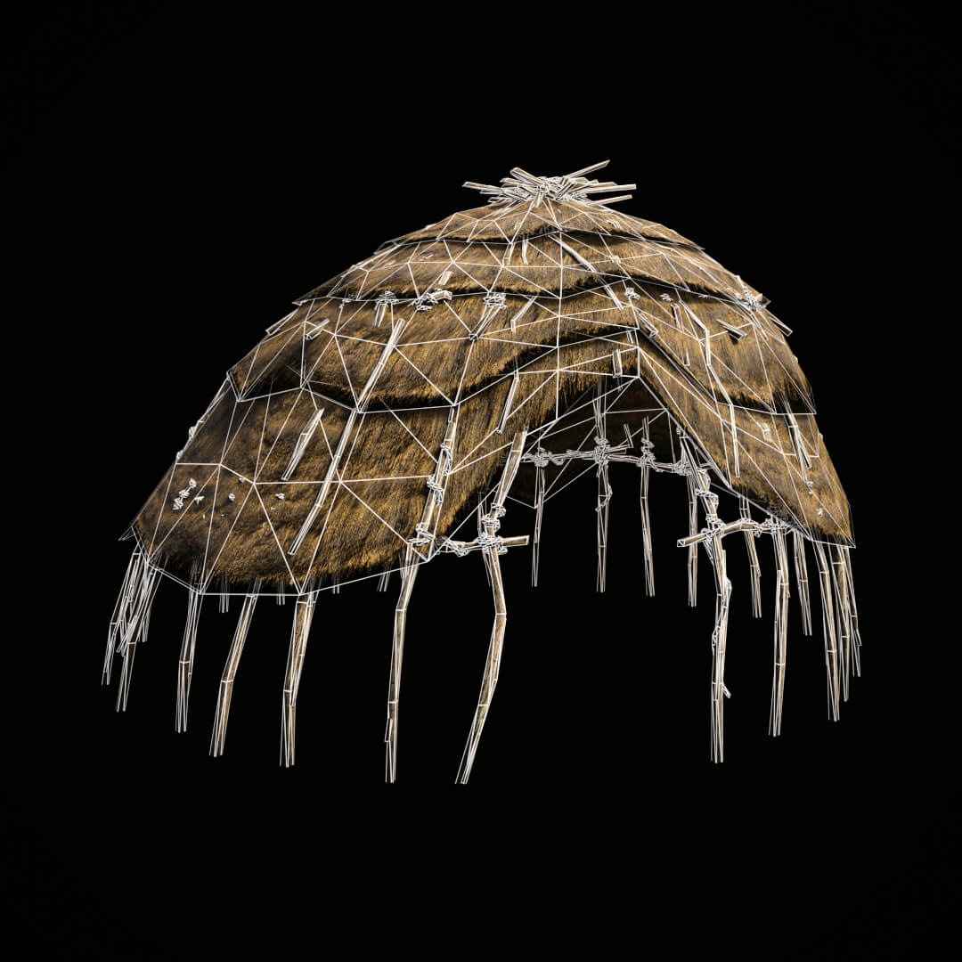 Primitive African Primal Huts Shelter House Collection - 3D Model by ...
