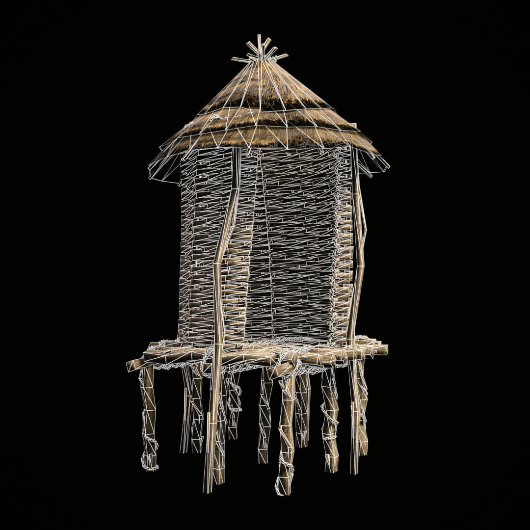 Primitive African Primal Huts Shelter House Collection - 3D Model by ...