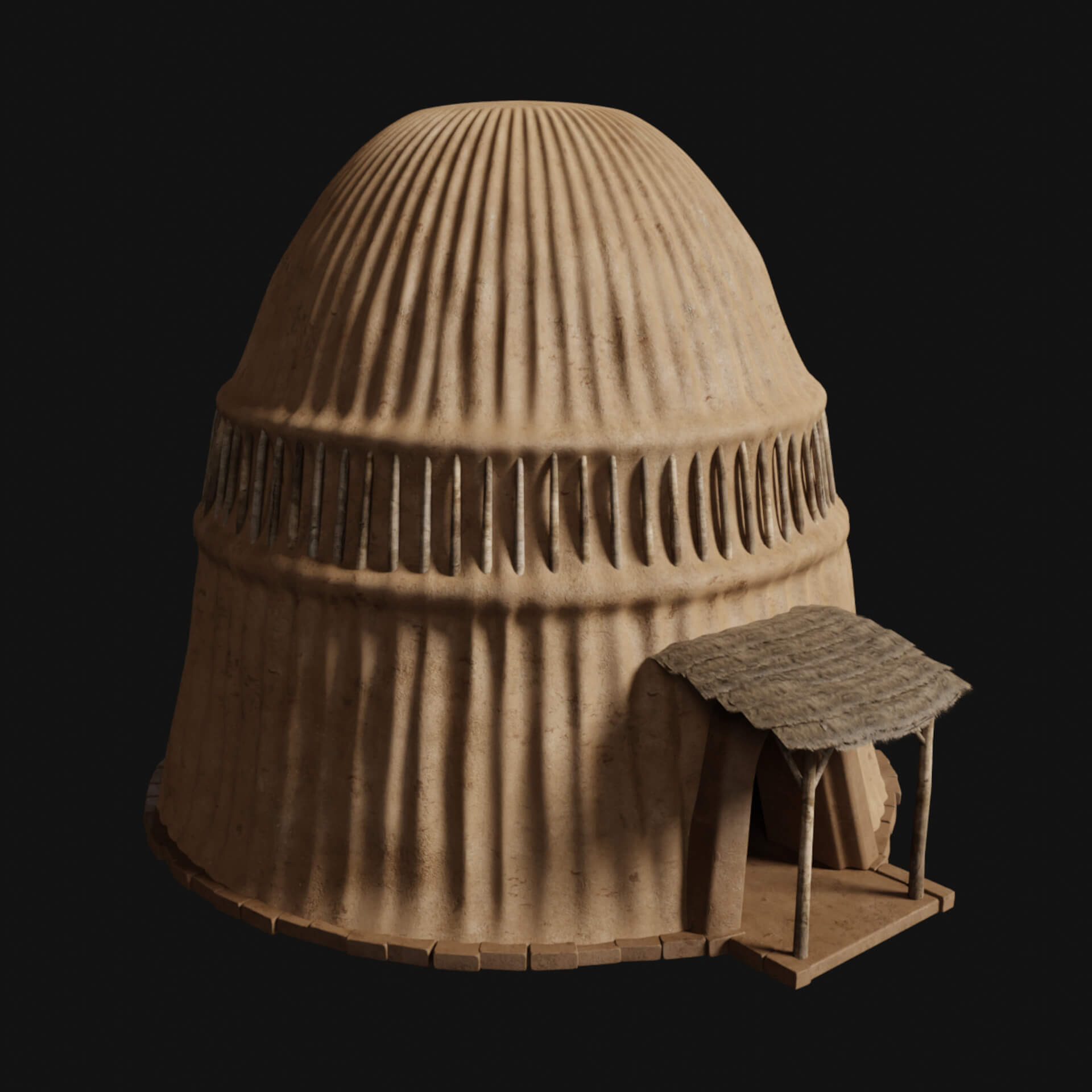 Primitive Primal Huts Shelter House Collection - 3D Model by Enterables
