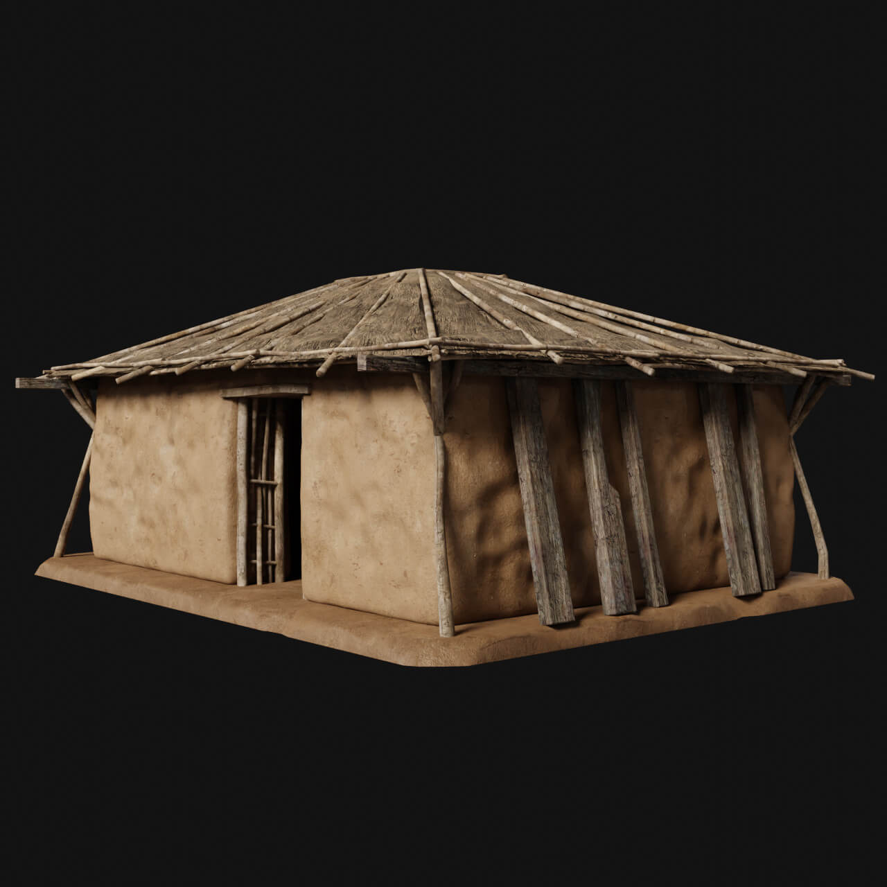 Primitive Primal Huts Shelter House Collection - 3D Model by Enterables