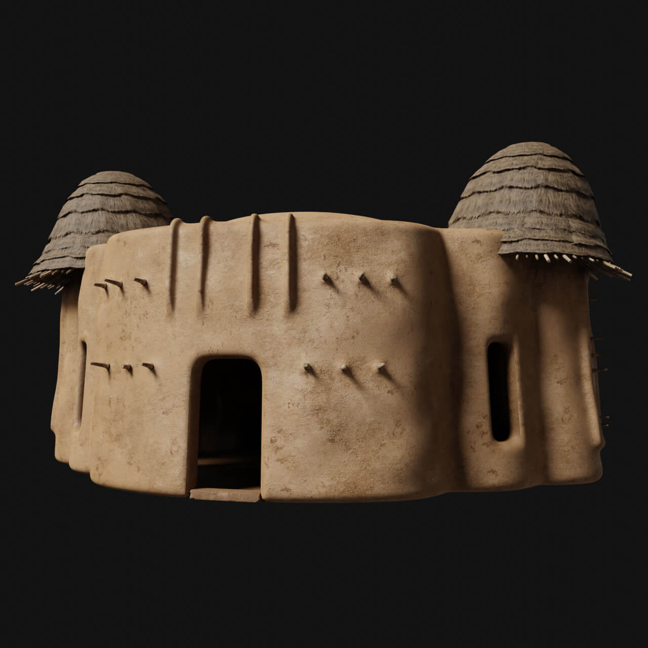 Primitive Primal Huts Shelter House Collection - 3D Model by Enterables