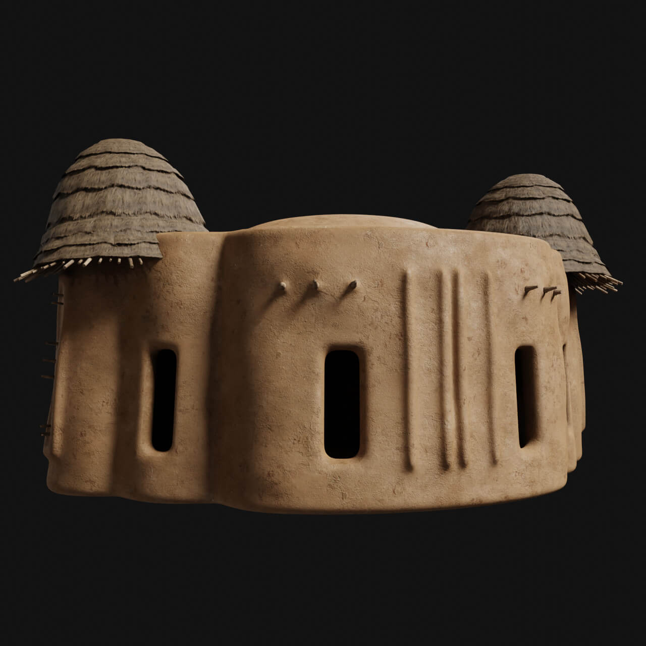 Primitive Primal Huts Shelter House Collection - 3D Model by Enterables