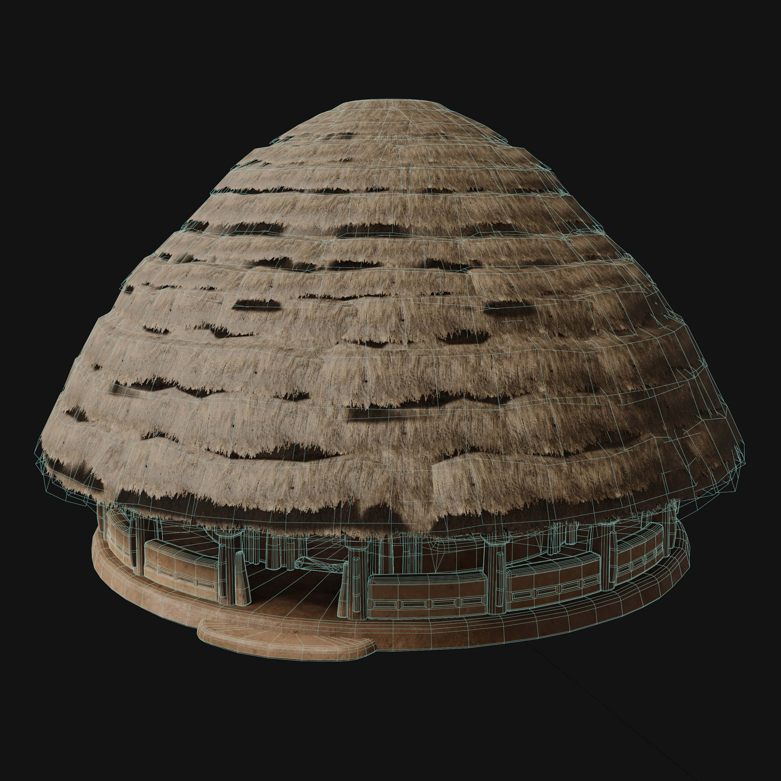 Primitive Primal Huts Shelter House Collection - 3D Model by Enterables