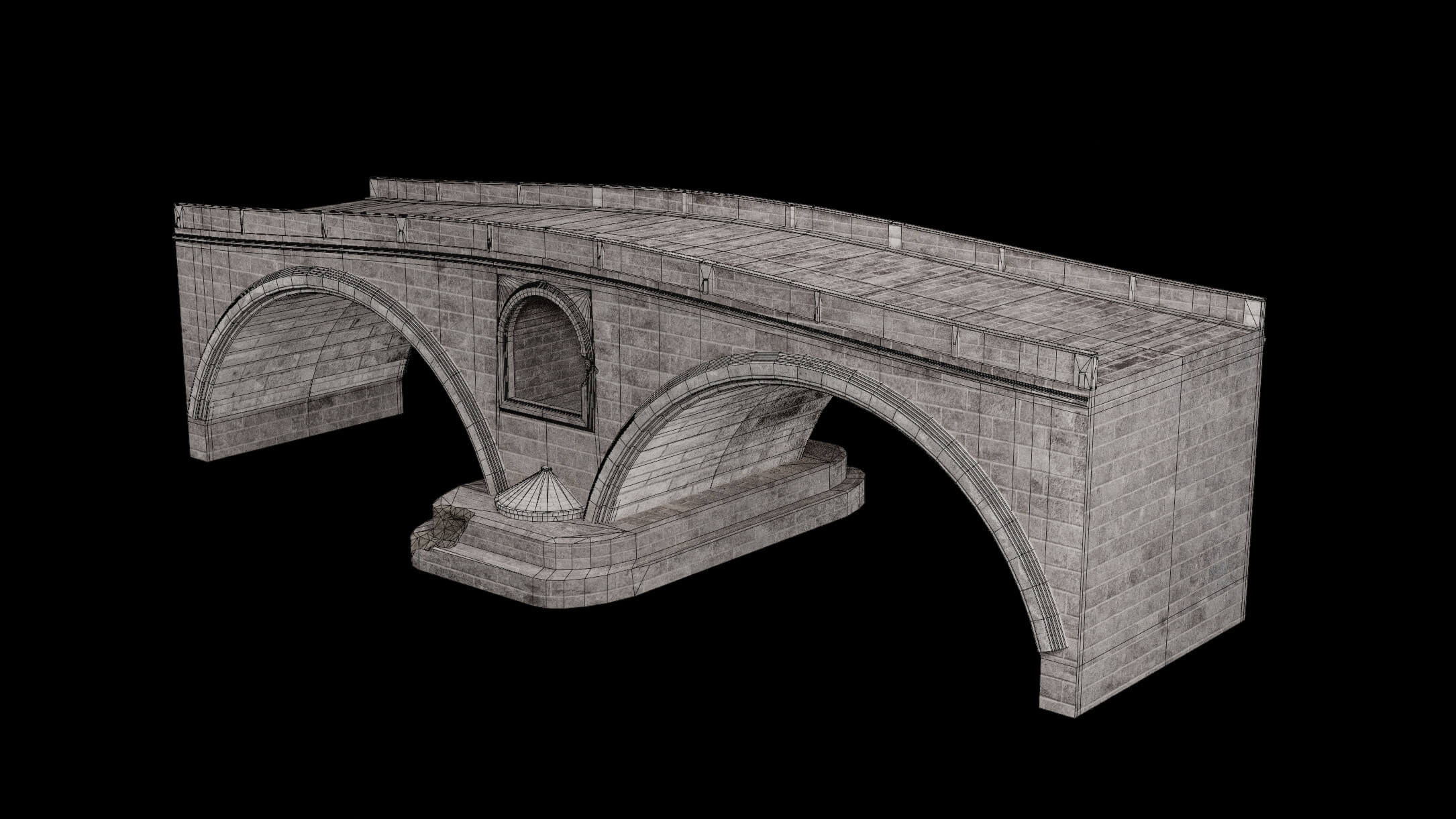 Roman Bridge Ancient Grece Collection - 3D Model by Enterables
