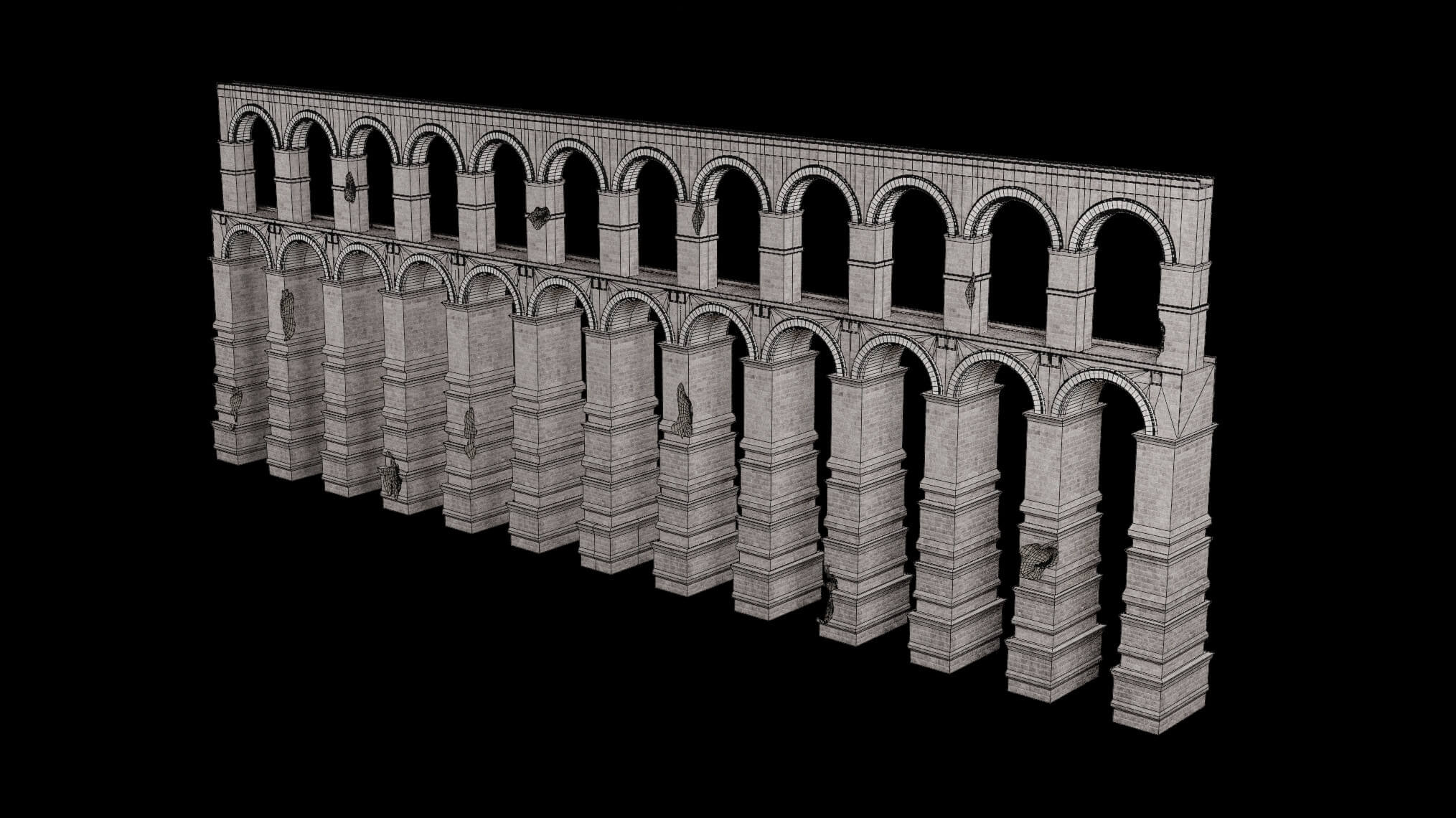 Roman Bridge Ancient Grece Collection - 3D Model by Enterables