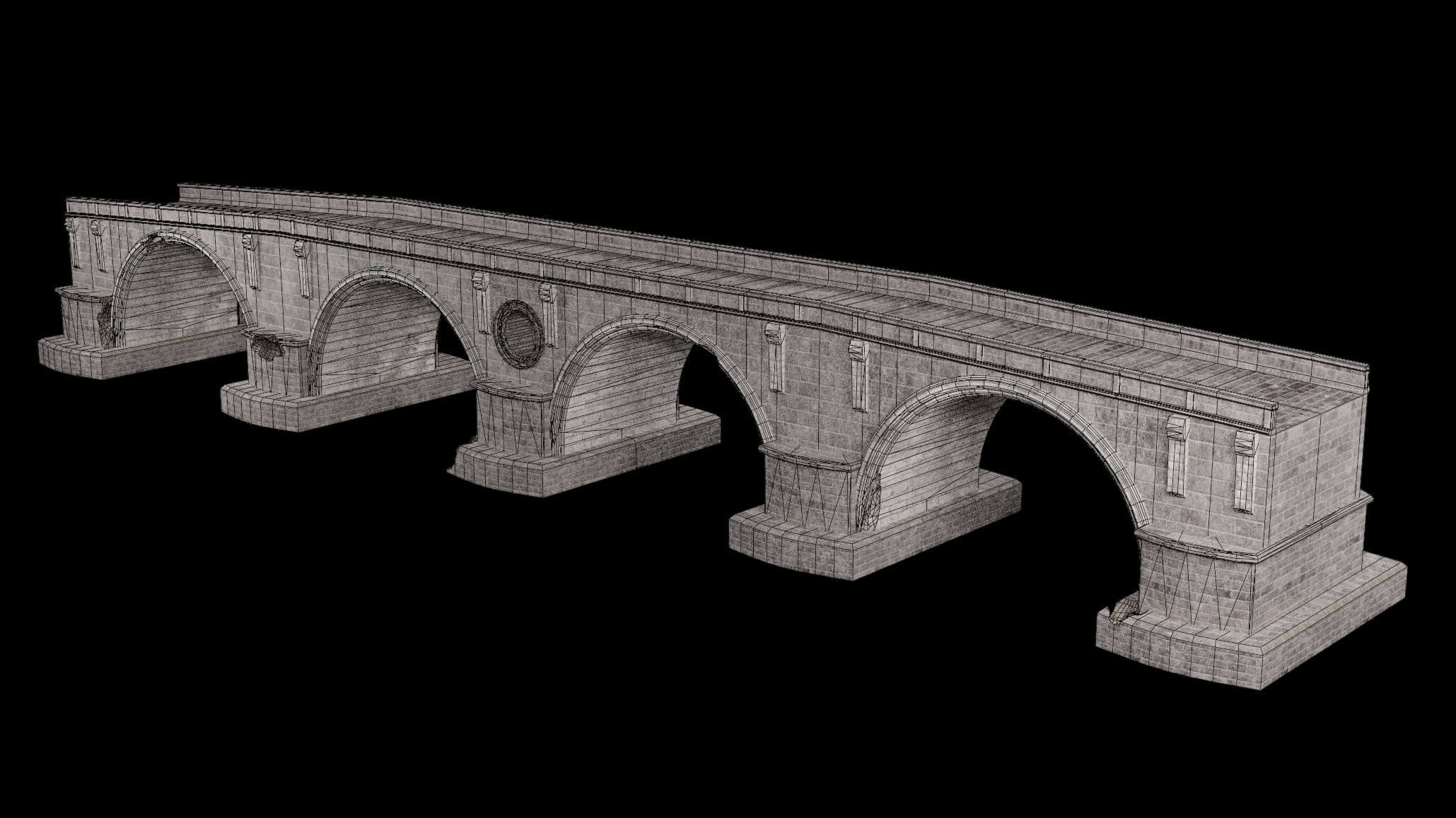Roman Bridge Ancient Grece Collection - 3D Model by Enterables
