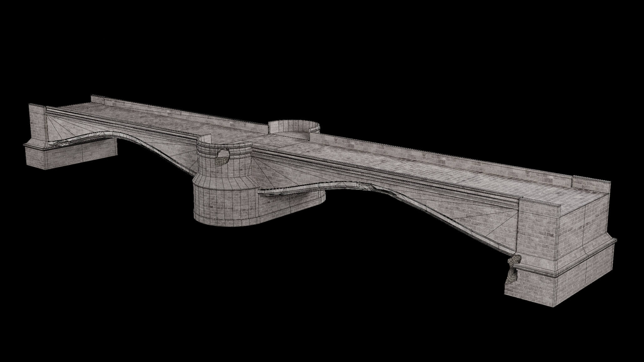 Roman Bridge Ancient Grece Collection - 3D Model by Enterables